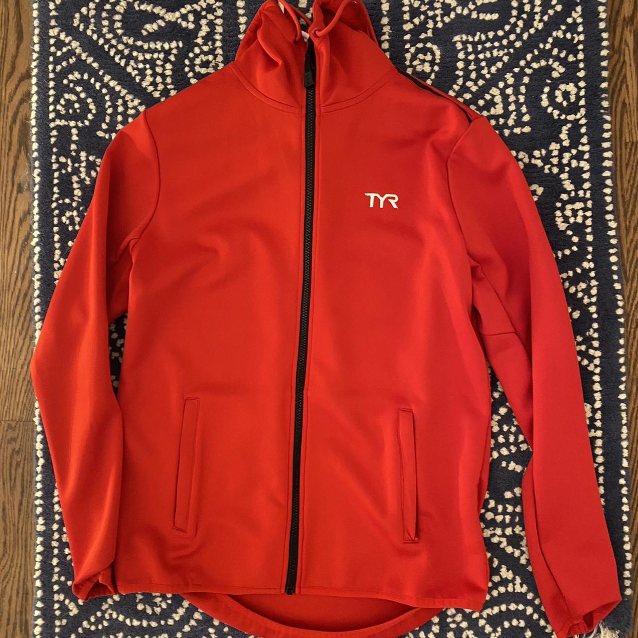 Tyr Red jacket #tyr #swim worn once - Depop