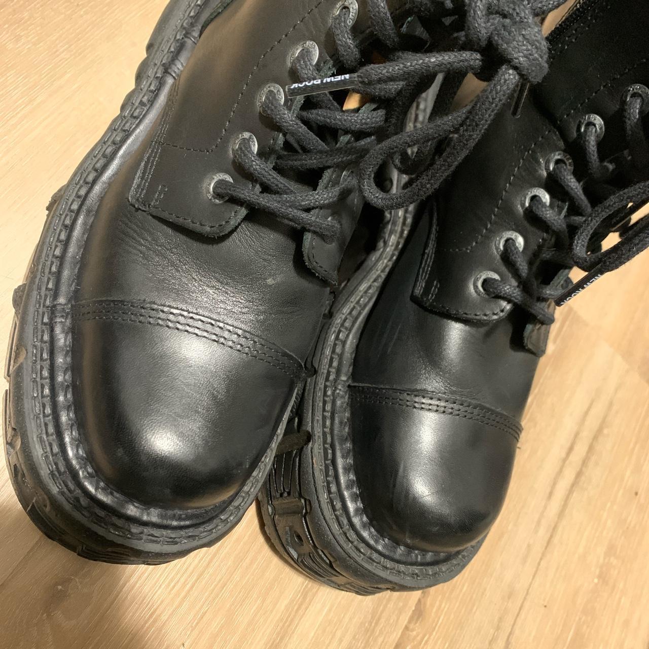 Black New rock tank platform boots Size women’s 7... - Depop