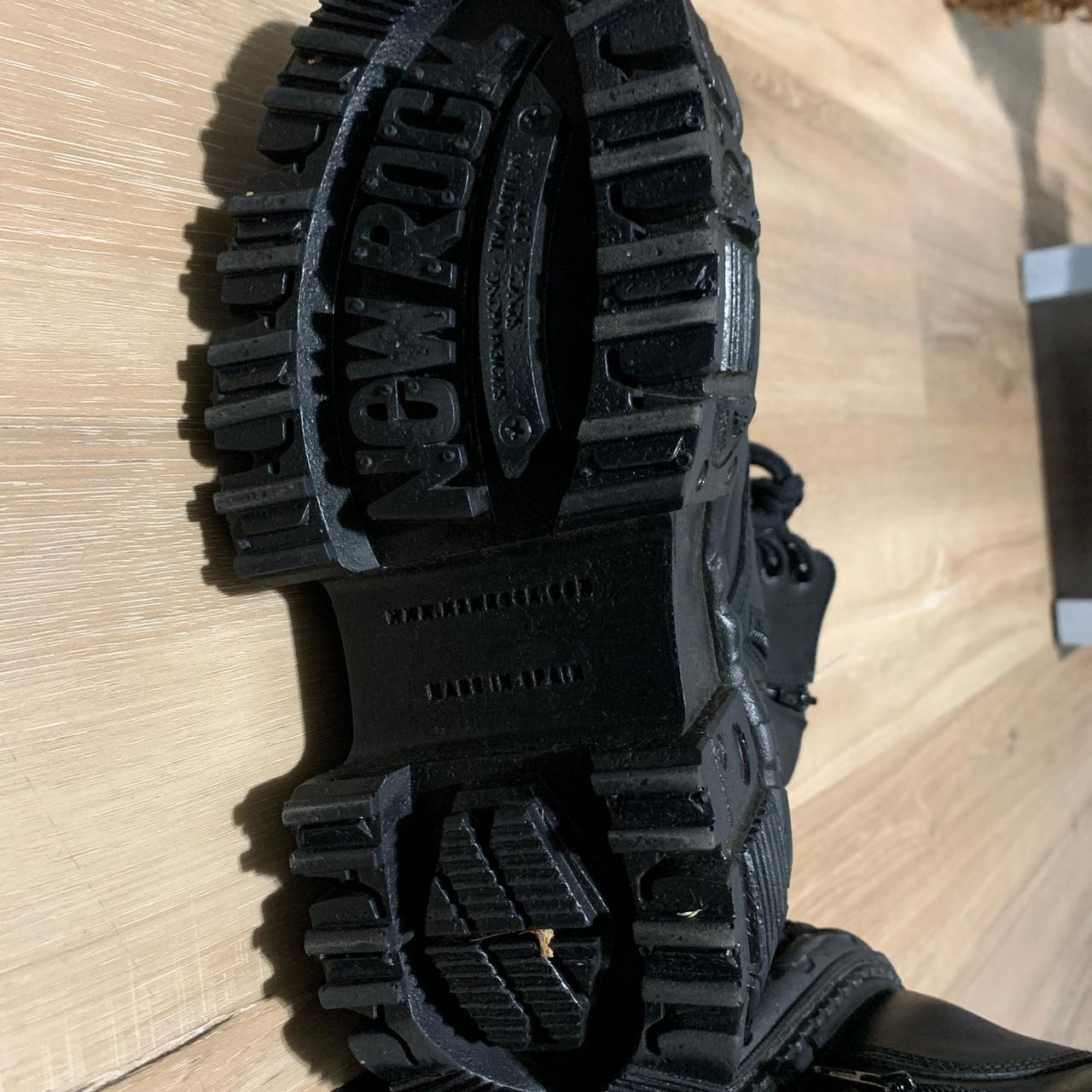 Black New rock tank platform boots Size women’s 7... - Depop