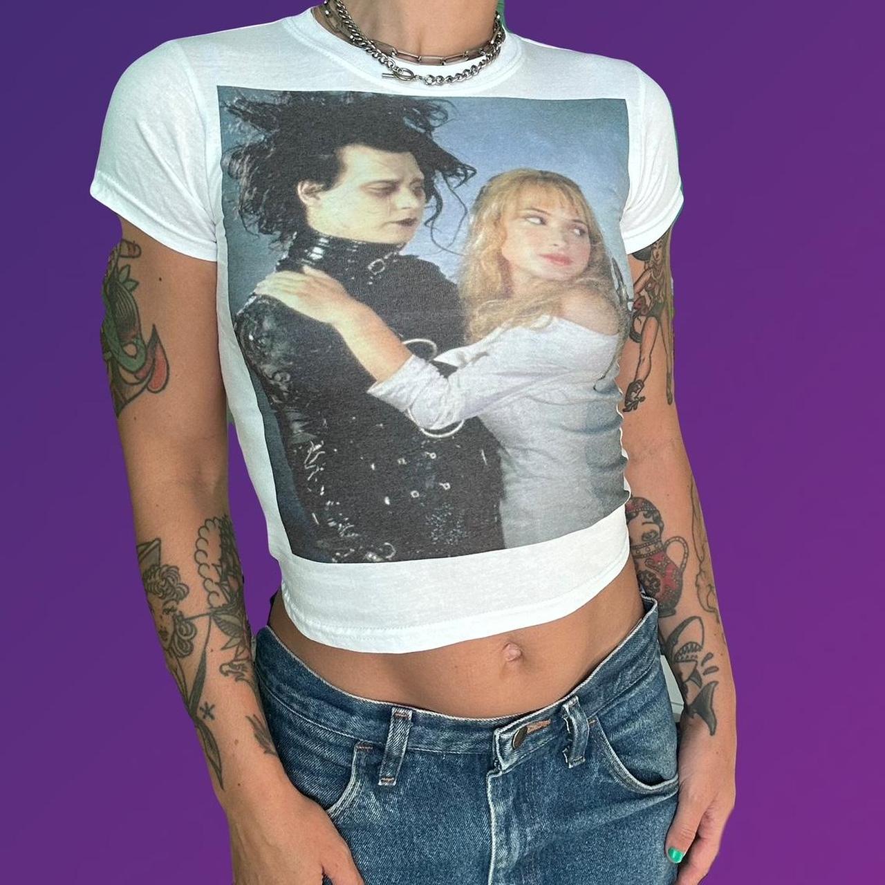 ️ ️Edward Scissorhands Top ️ ️ - Brand new white t... - Depop