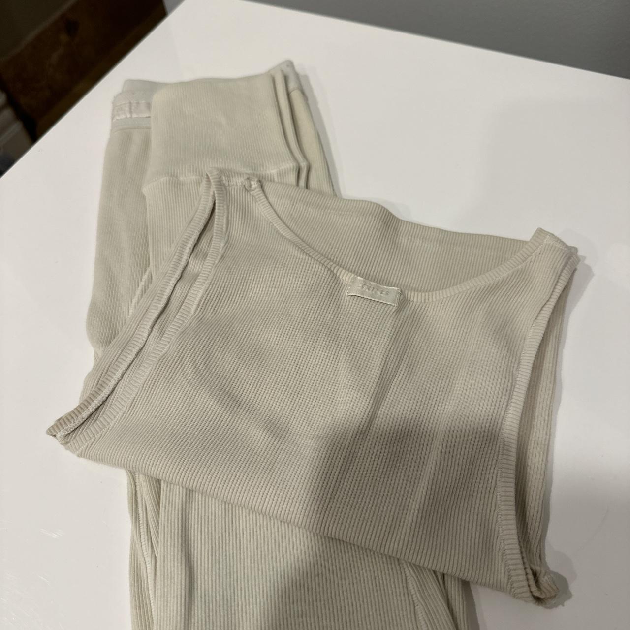 SKIMS cotton collection tank and legging set in the... - Depop