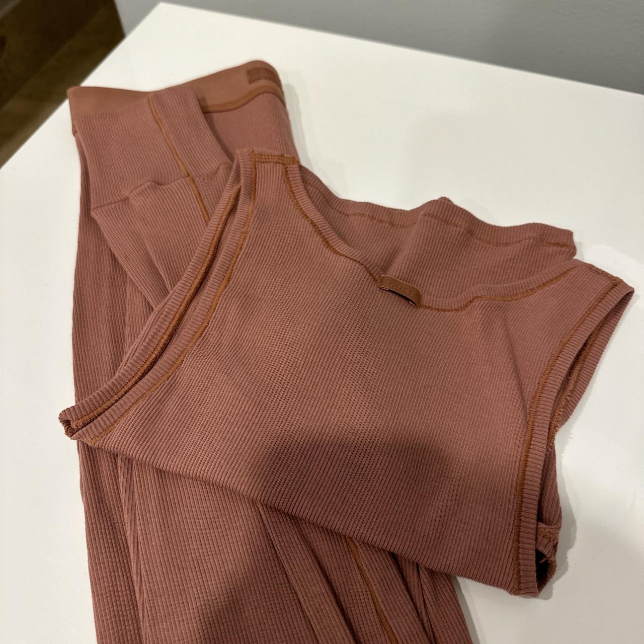 SKIMS cotton collection tank and legging set in the... - Depop