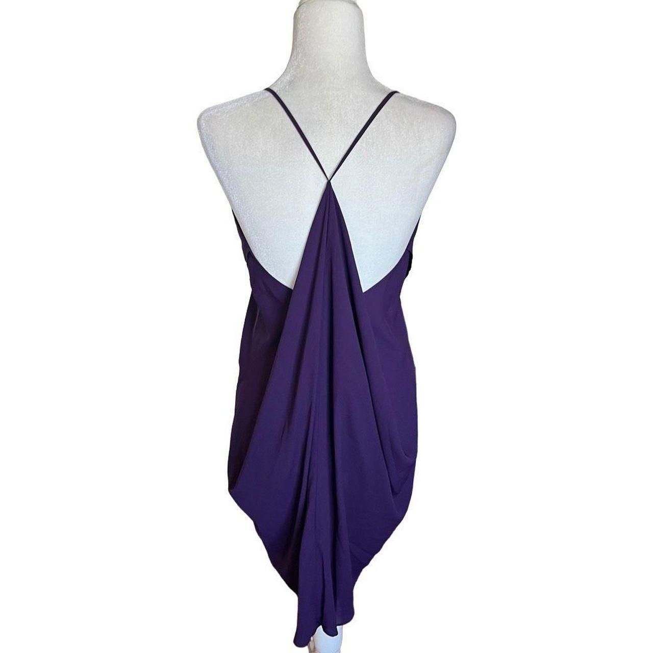 Venus purple interesting unique back flowy tunic... - Depop