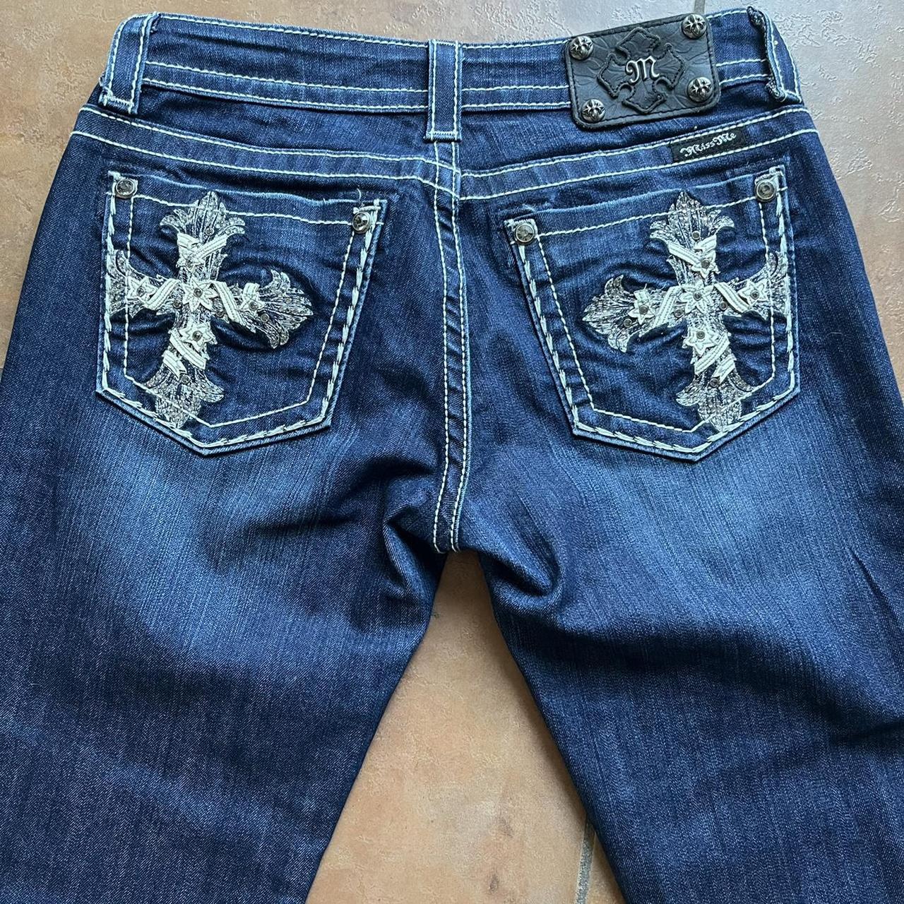 Miss Me Denim Jeans The perfect low rise jeans Dark... - Depop