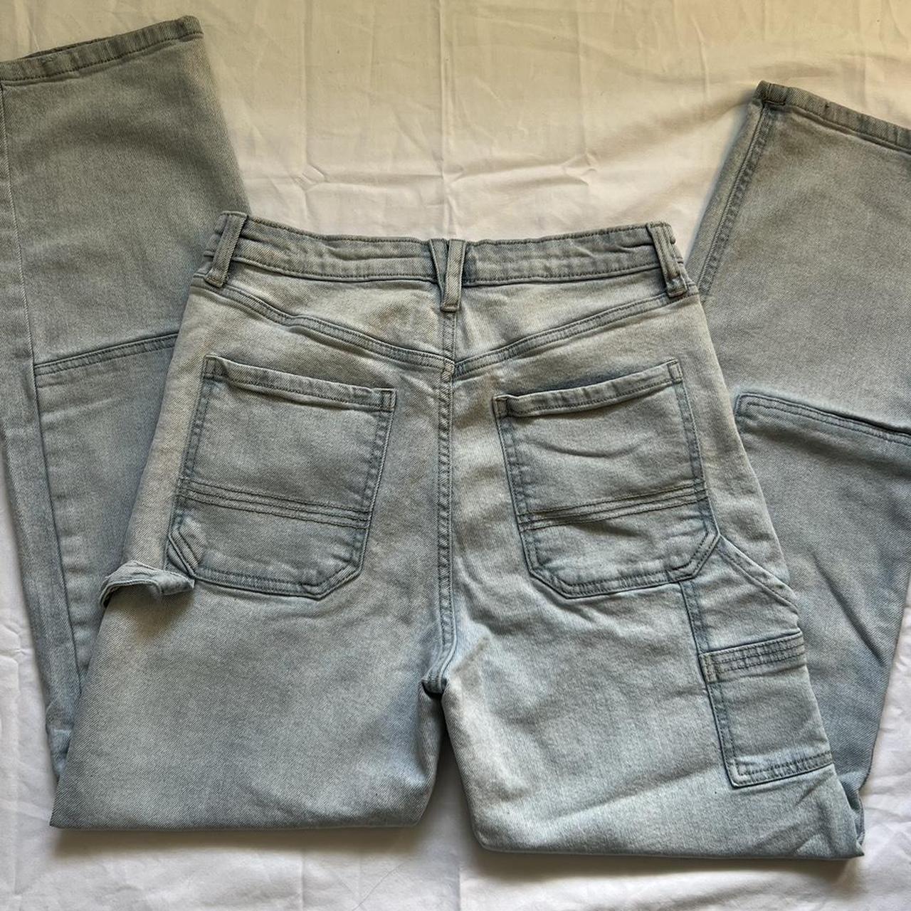 Light wash Wild Fable Cargo Jeans Size: 6 Denim... - Depop
