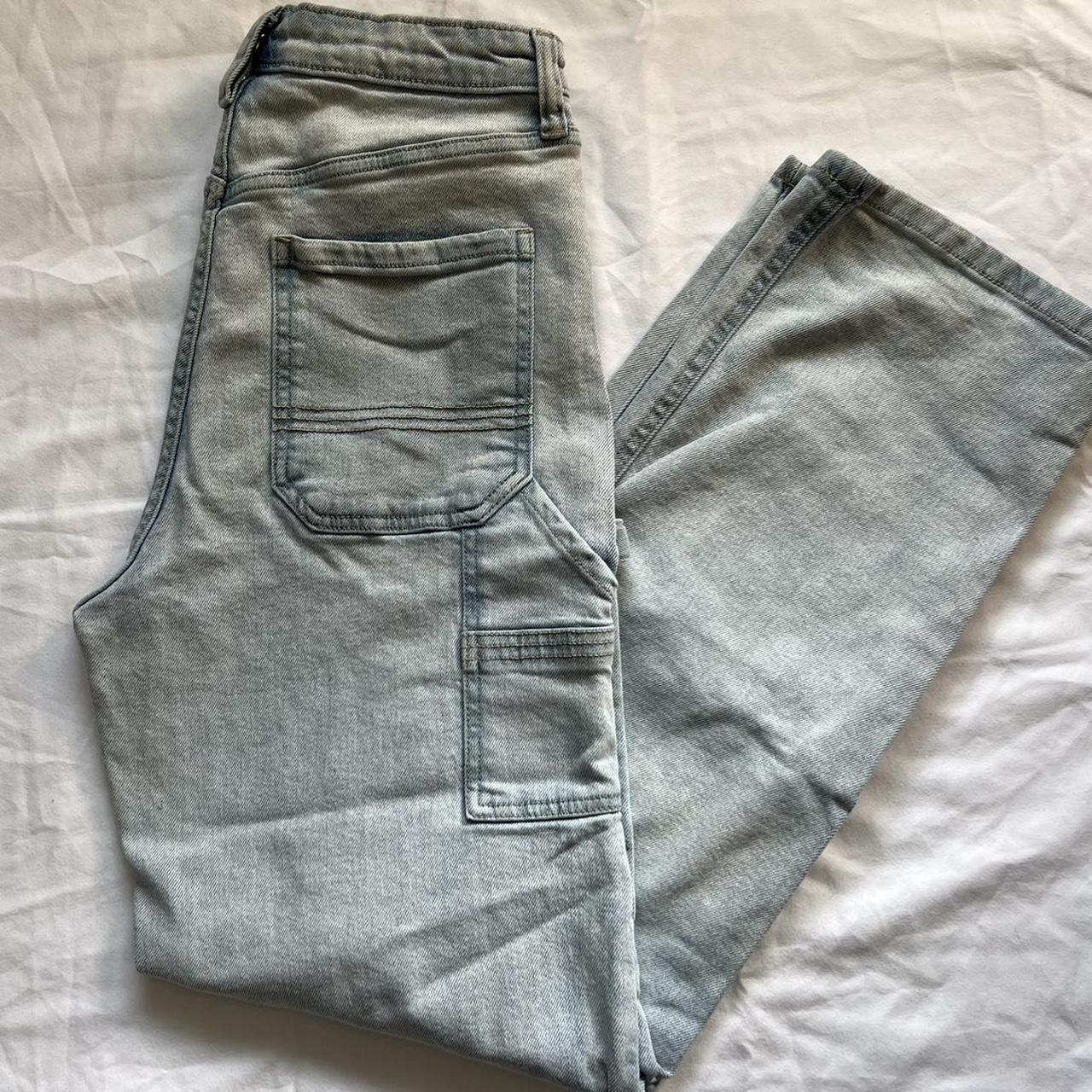 Light wash Wild Fable Cargo Jeans Size: 6 Denim... - Depop