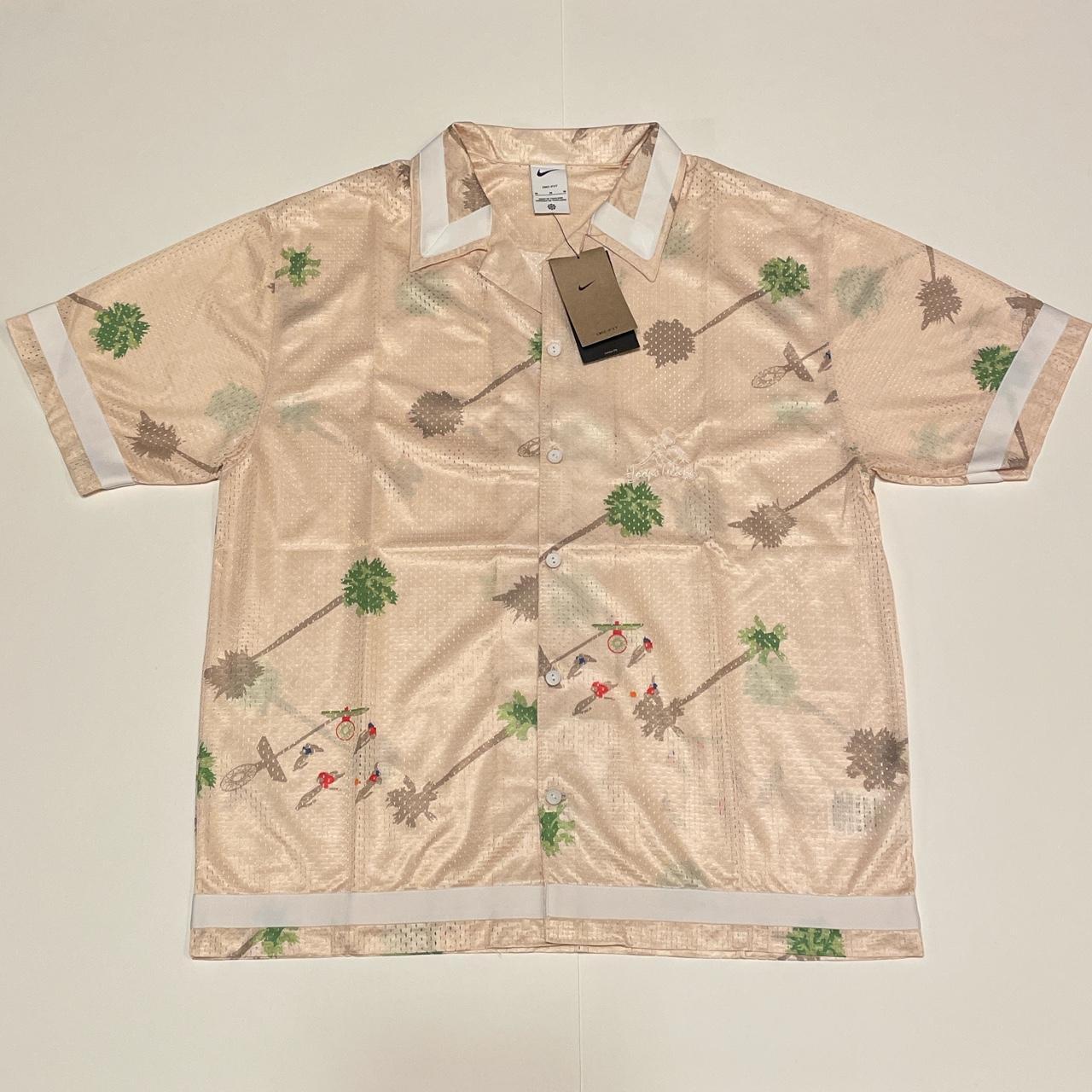 NIKE DRI-FIT HOOPS ISLAND MESH BUTTON UP SHIRT... - Depop