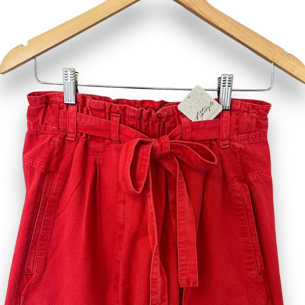 Free People red sky rider straight leg jeans Paper... - Depop