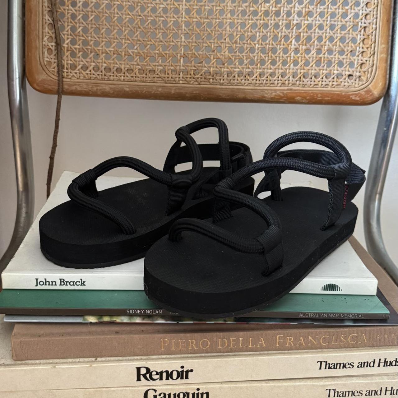 Super cool Gramicci rope sandals in black Size EU38... | Depop