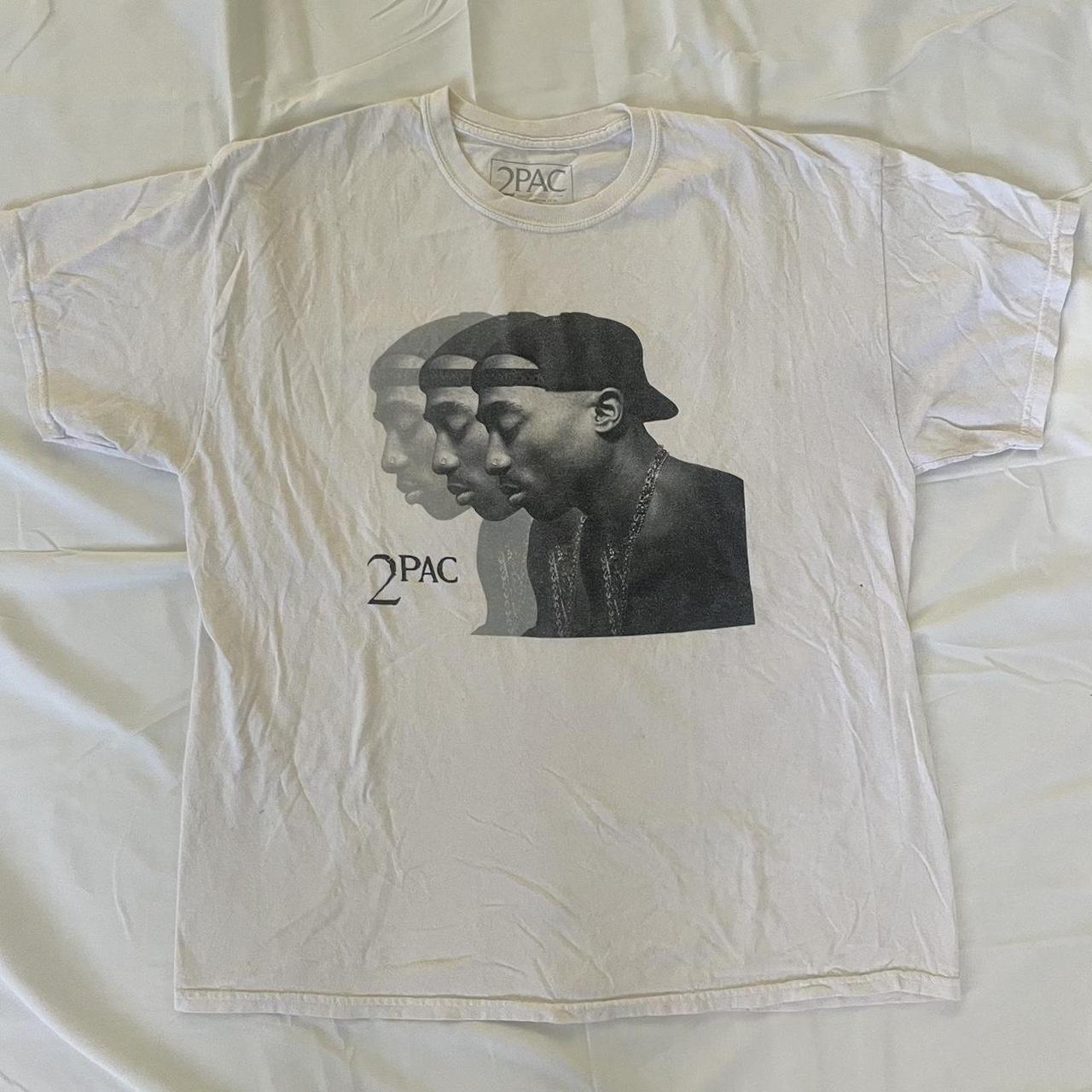 2pac black and white shirt #tupac #graphictee... - Depop