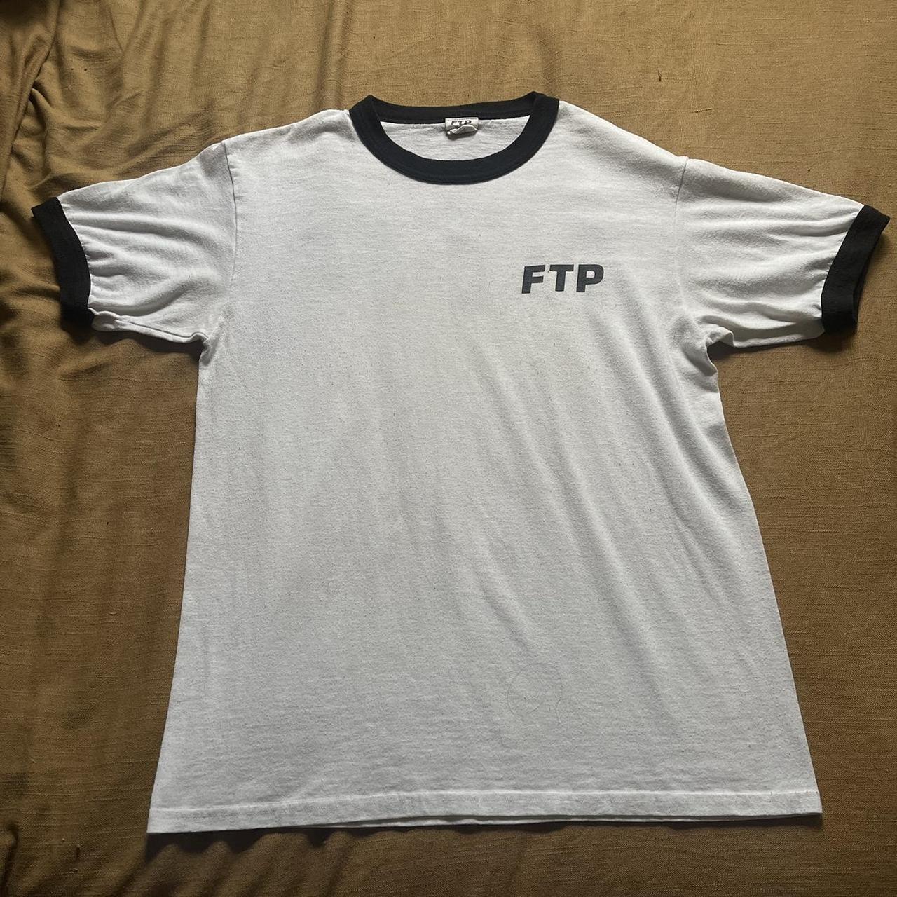 FTP ringer tee with some wear, but in great... - Depop