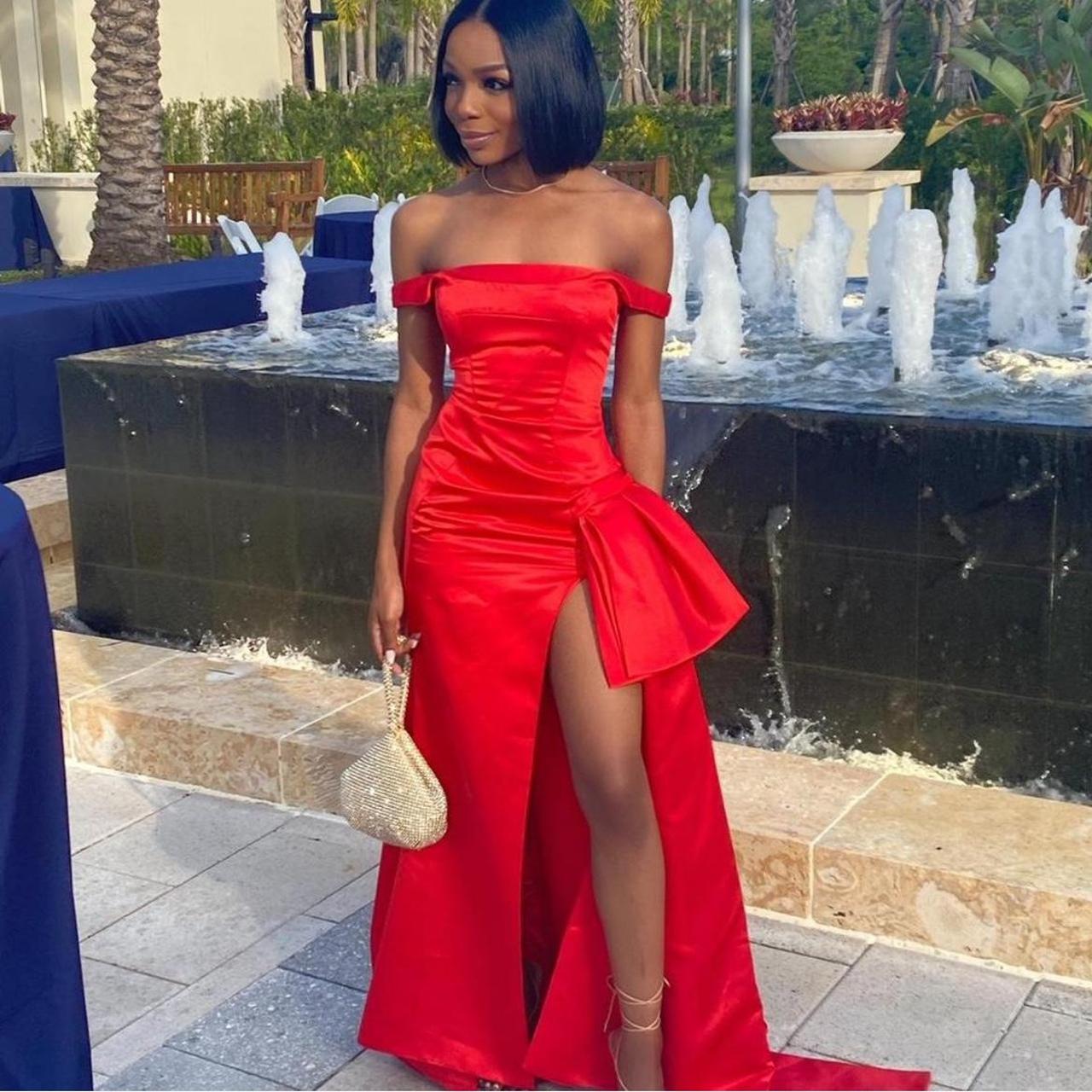 Beautiful Red Prom Dress Inspired by Kylie Jenner’s... | Depop