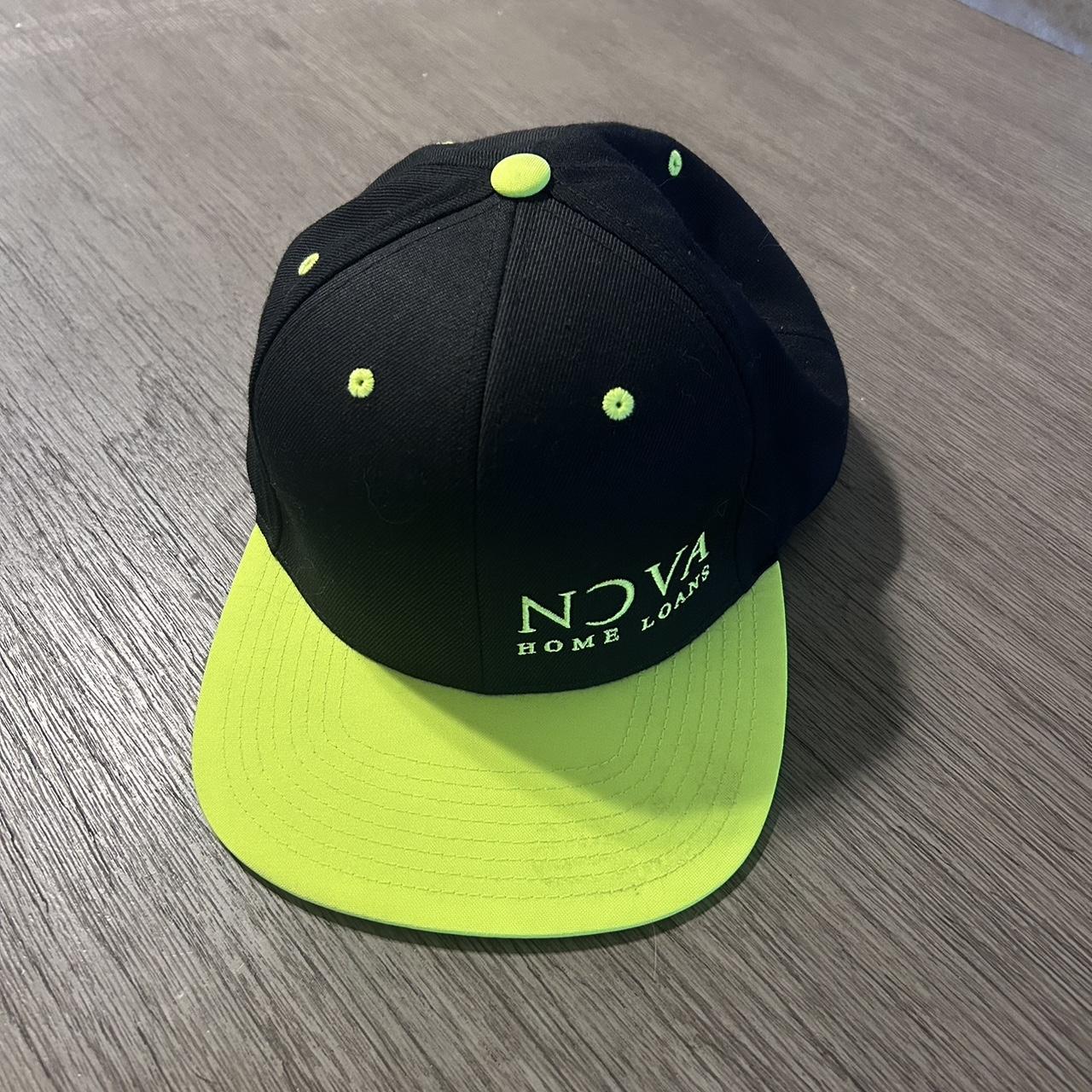 Neon green & black SnapBack #snapback #neon - Depop