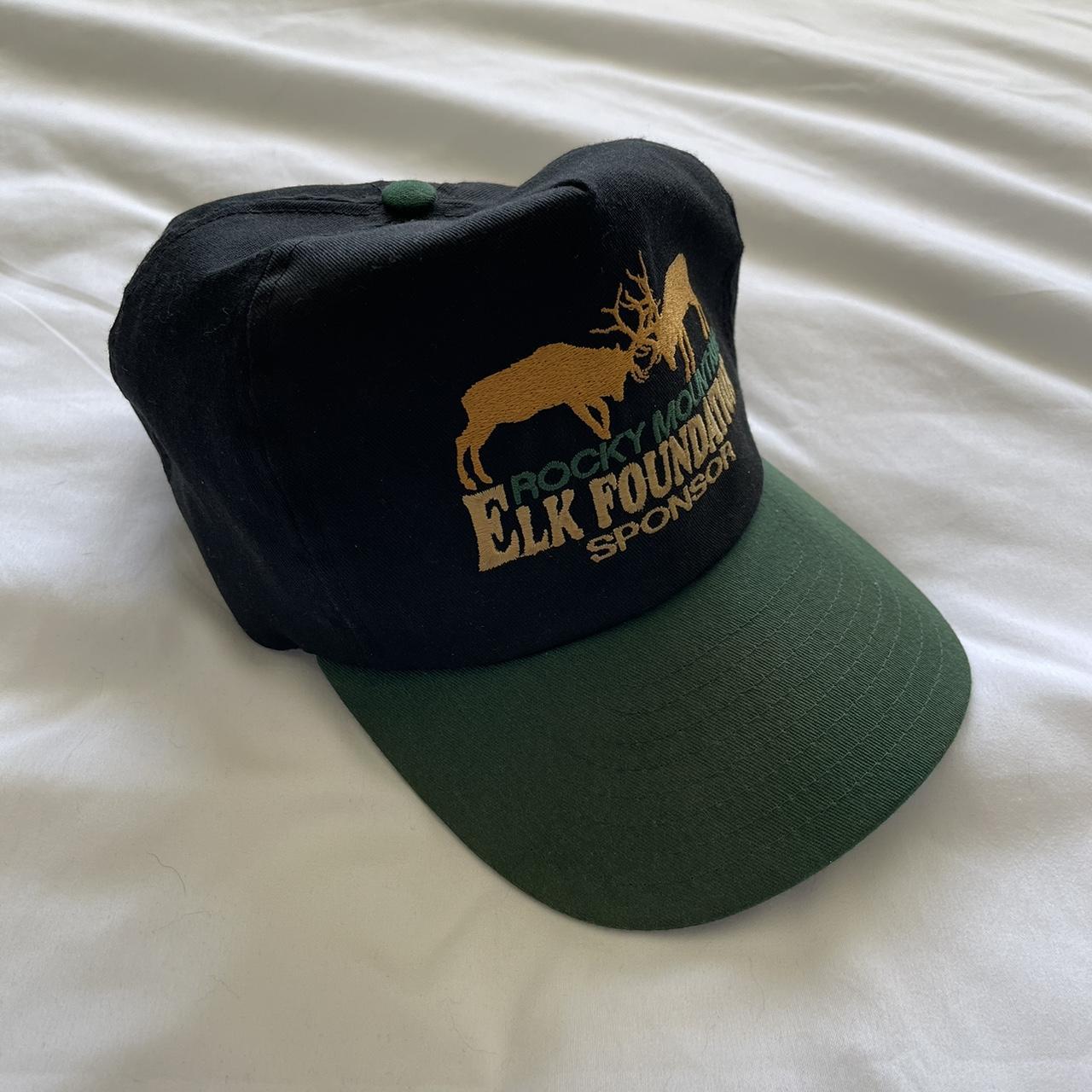 Vintage Rocky Mountain Elk Foundation hat Condition... - Depop