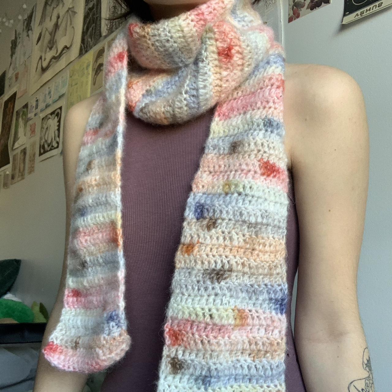 Long Handmade a crochet Scarf. •comes in a... - Depop