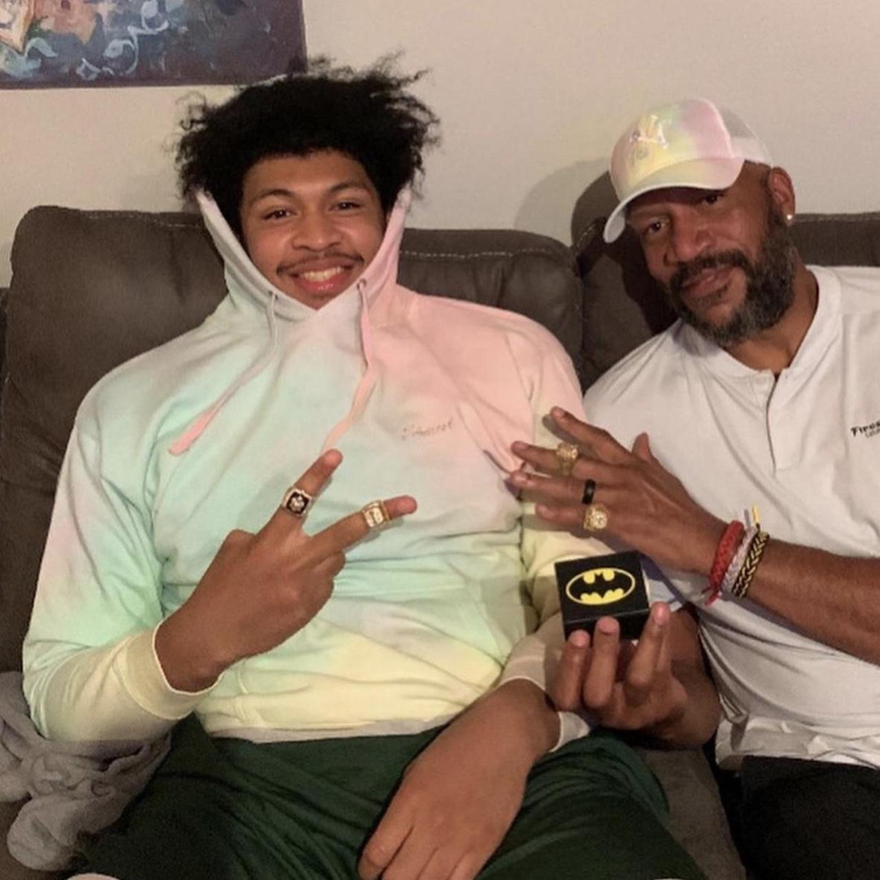 Shmeel 1 Year Anniversary Rainbow Hoodie Size... | Depop