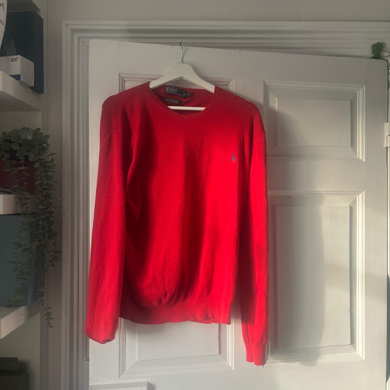 Polo Ralph Lauren Women's Red Jumper | Depop