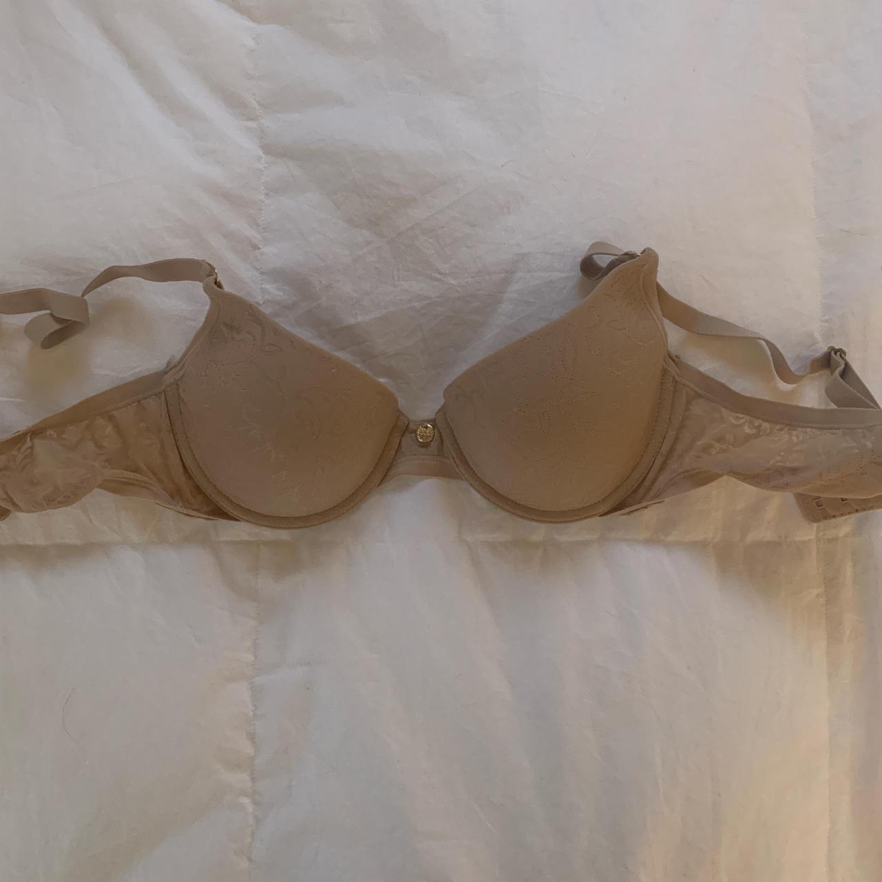 natori tan bra lightly lined 32a #32a #bra #tan... - Depop