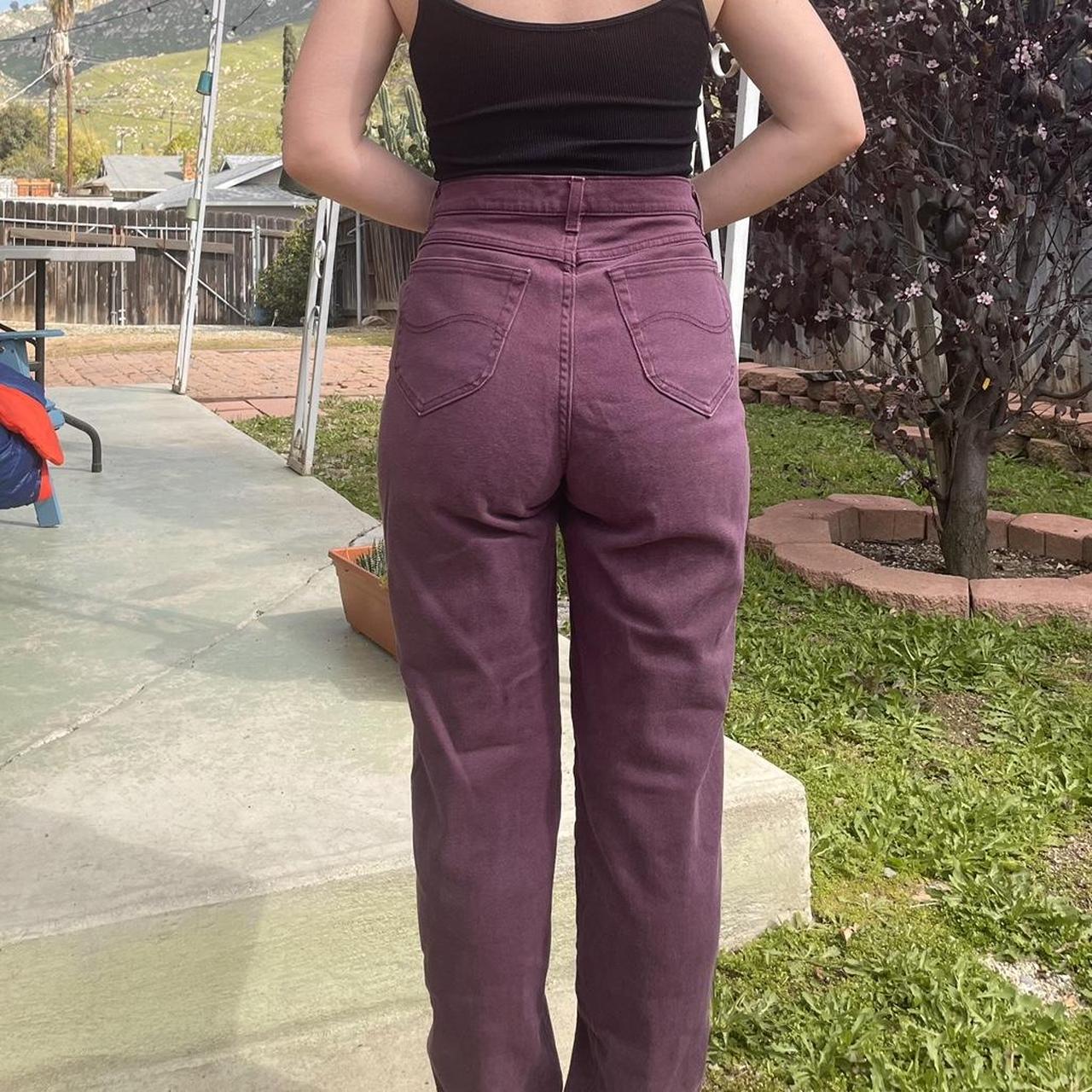 Purple Lee jeans! I love purple denim but these are... - Depop