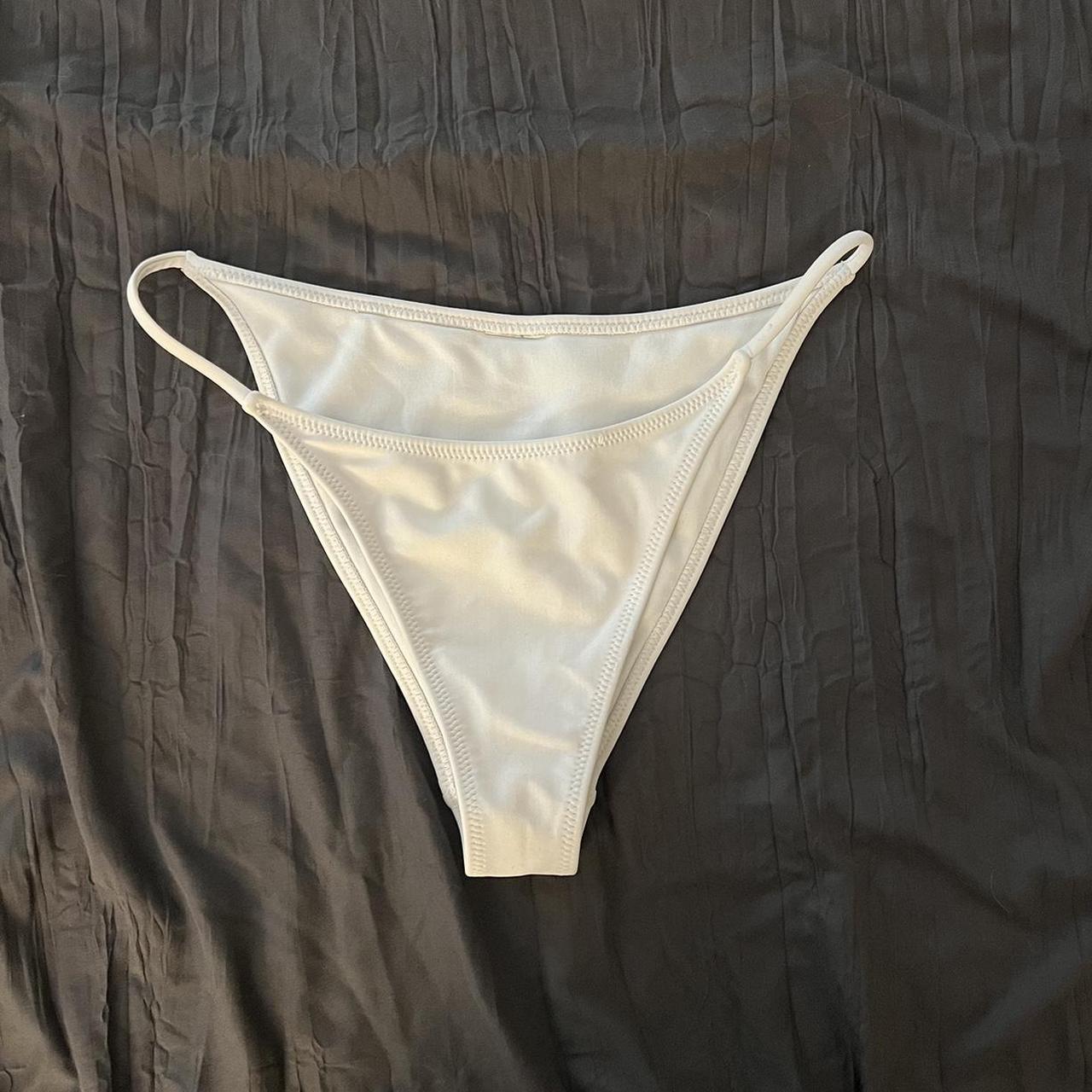 White bikini bottoms, great quality, no tag. I think... - Depop