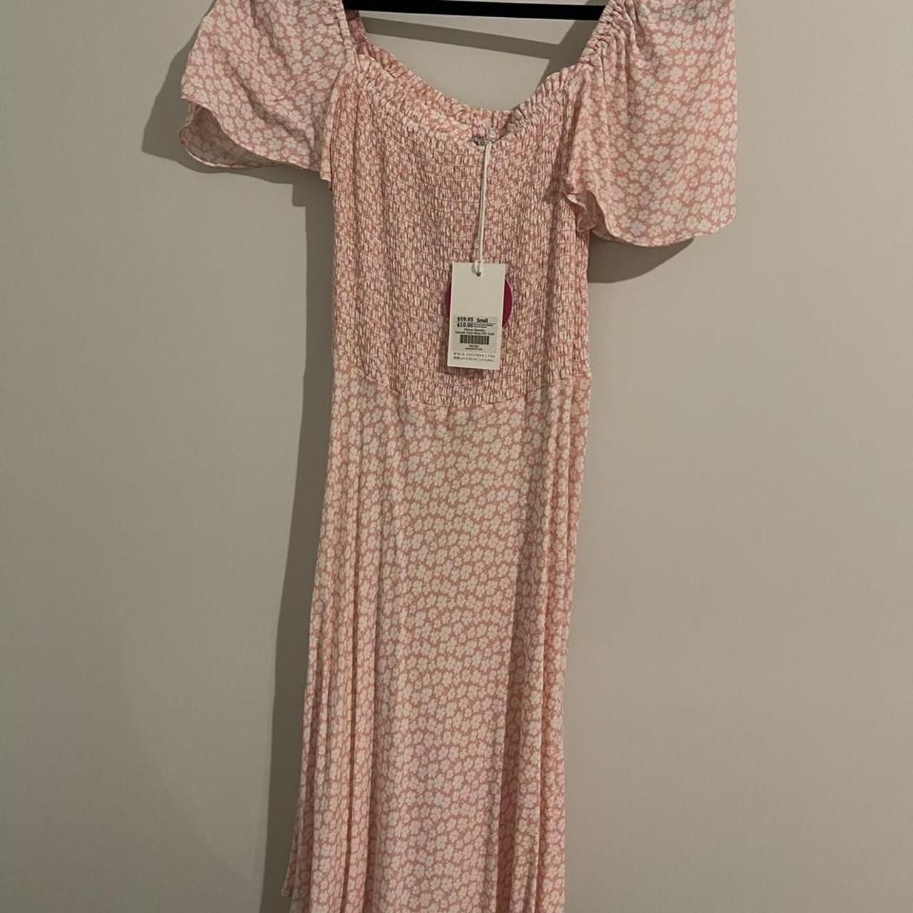 GHANDA pink sun dress Worn once and just don’t reach... - Depop