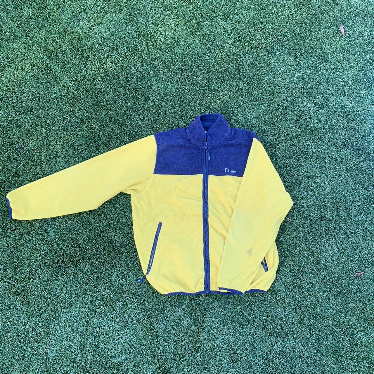 Yellow Dime fleece. Only stain is the one shown in... - Depop