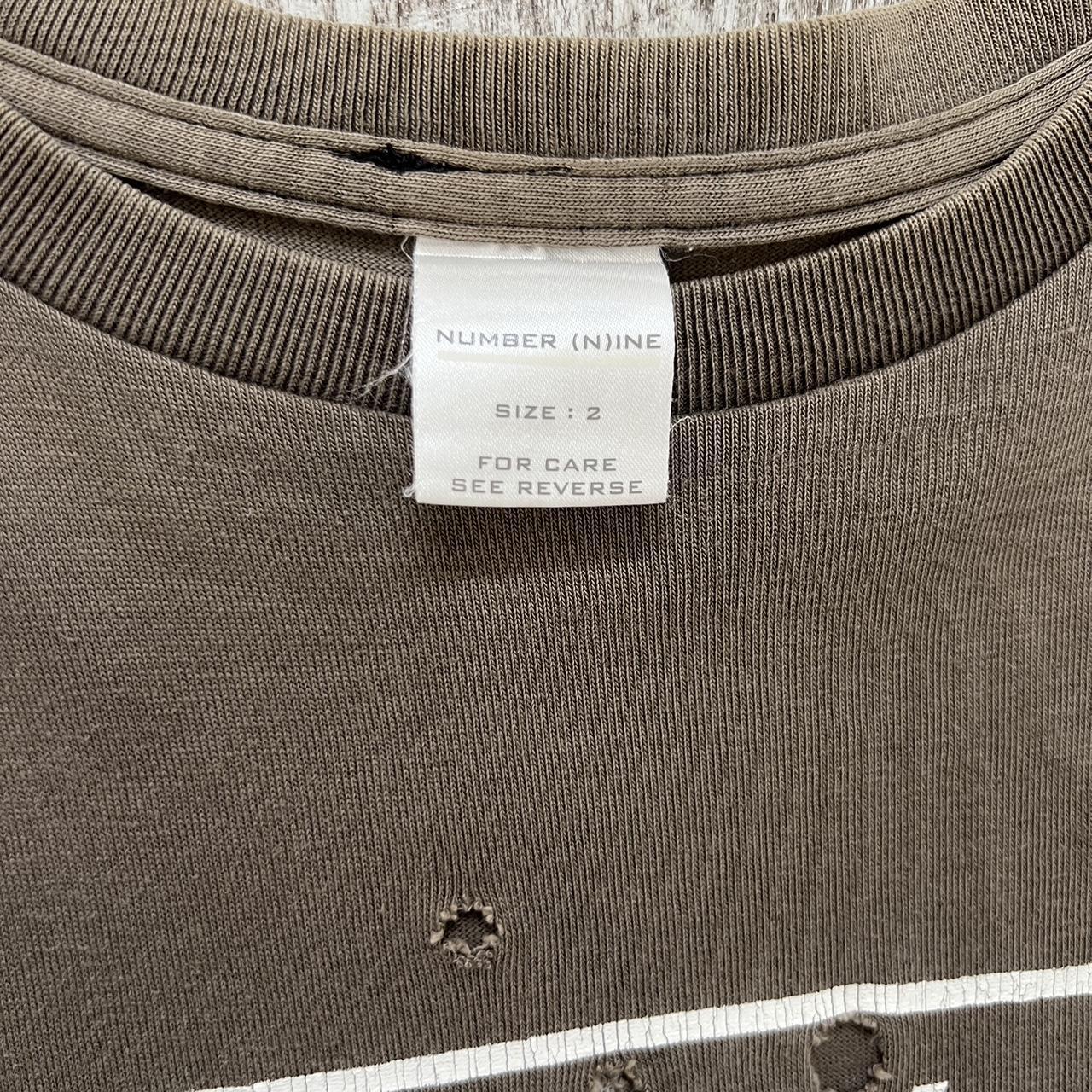 number nine ss01 "koooky" t shirt size 2 (equates... - Depop