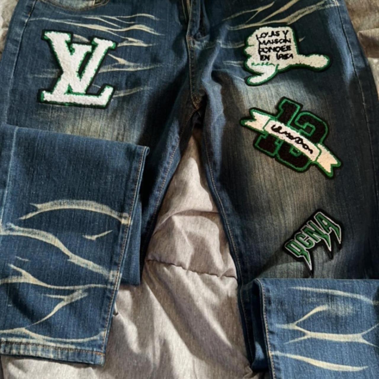 Amiri X LV Jeans -36 Waist - Depop