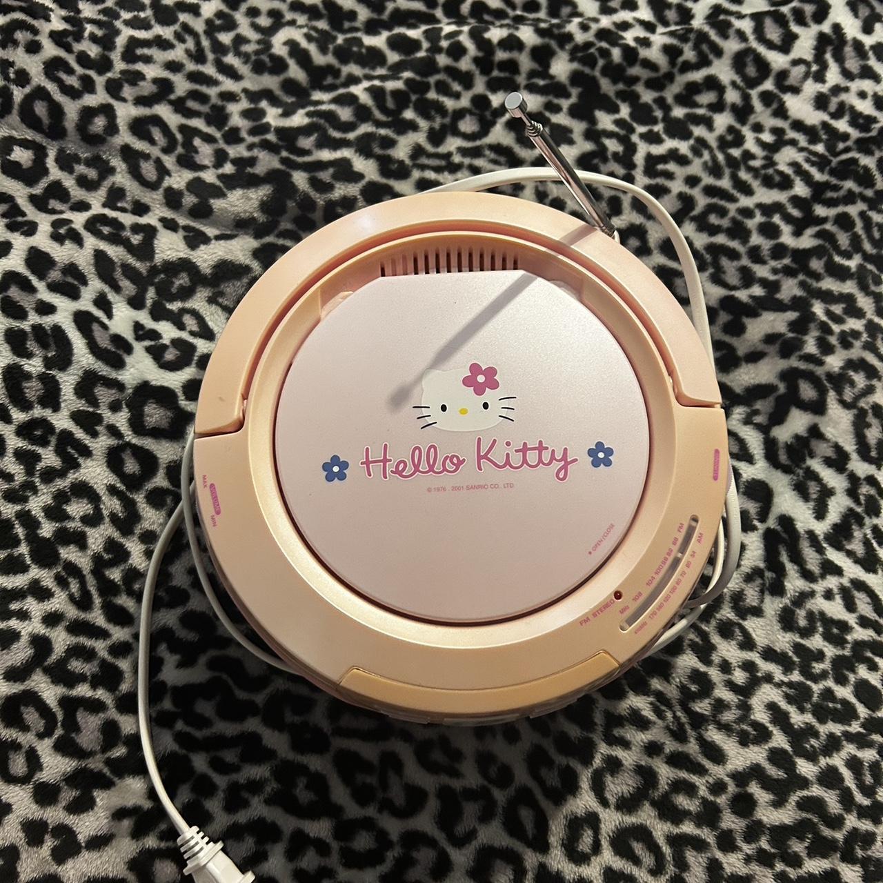 hello kitty boom box cd player cd player doesn’t... - Depop