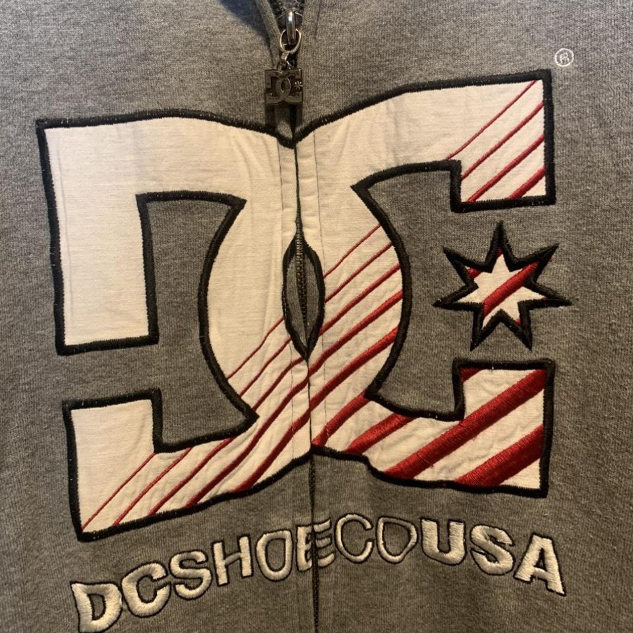 DC Shoes Men's Grey and Red Jacket | Depop