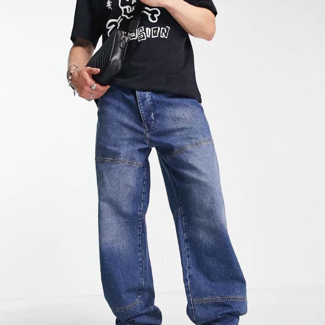 COLLUSION x014 extreme 90s baggy dad jeans with... - Depop