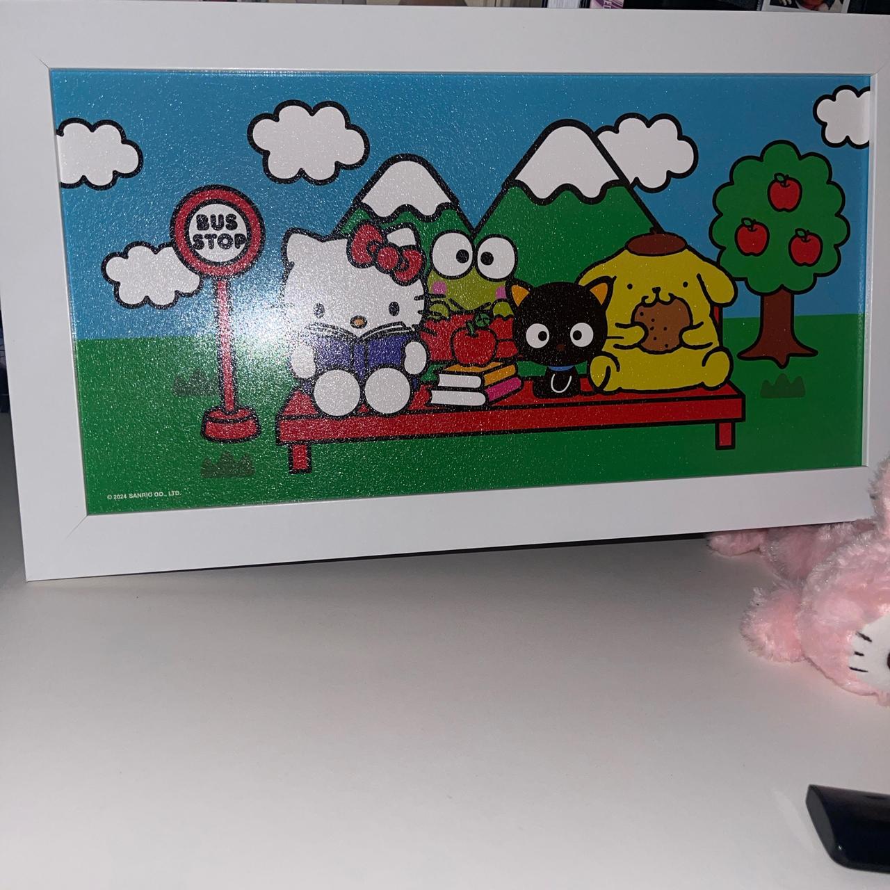 Hello Kitty Sanrio Bus Stop Art Print Frame #Sanrio... | Depop