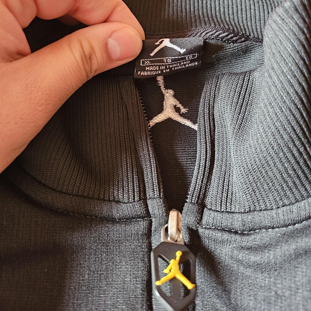 #Y2k Michael Jordan black zip up Double zipper Size... - Depop