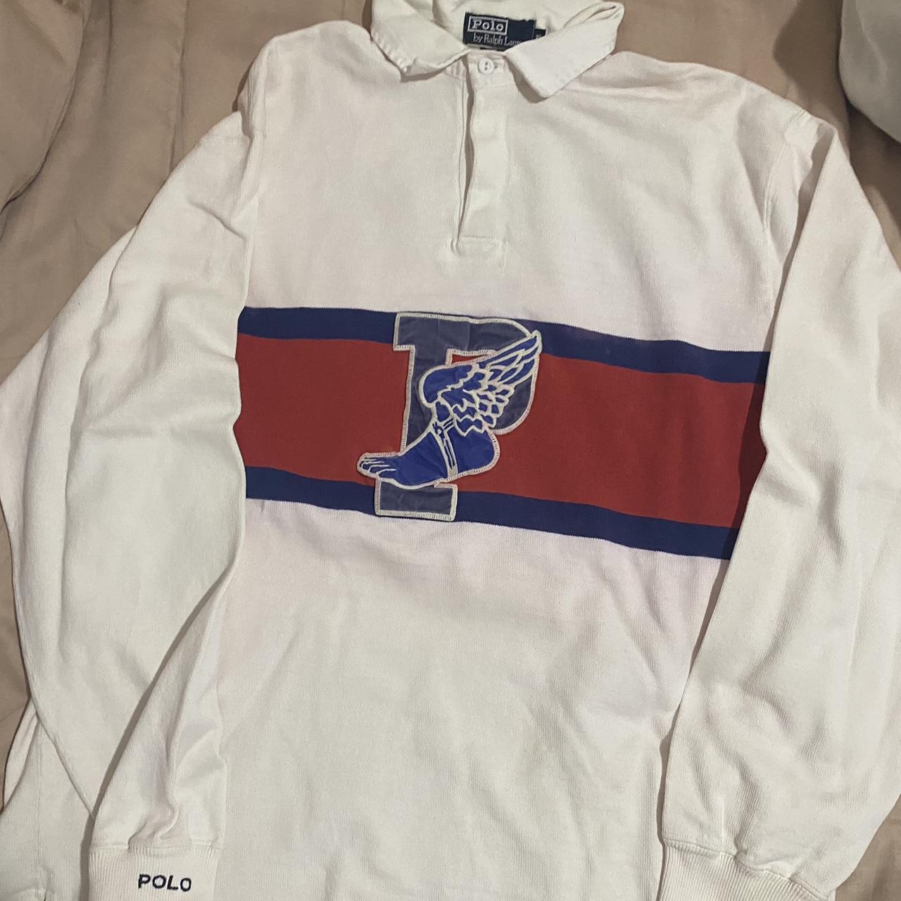 Vintage og polo Ralph Lauren p wing rugby size xl... - Depop