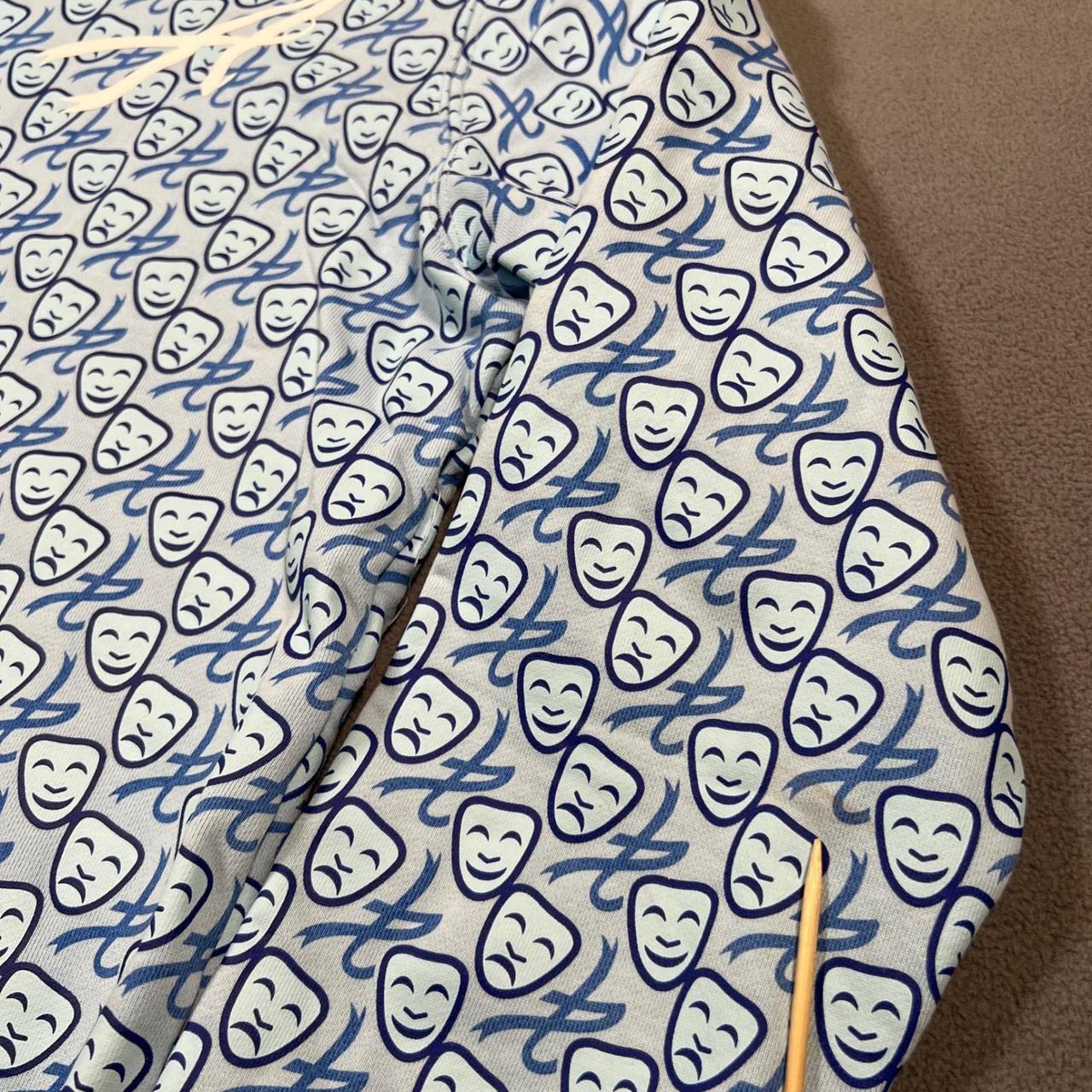 Asaali Full Zip Hoodie Mens XL Blue Laugh Now Cry... | Depop