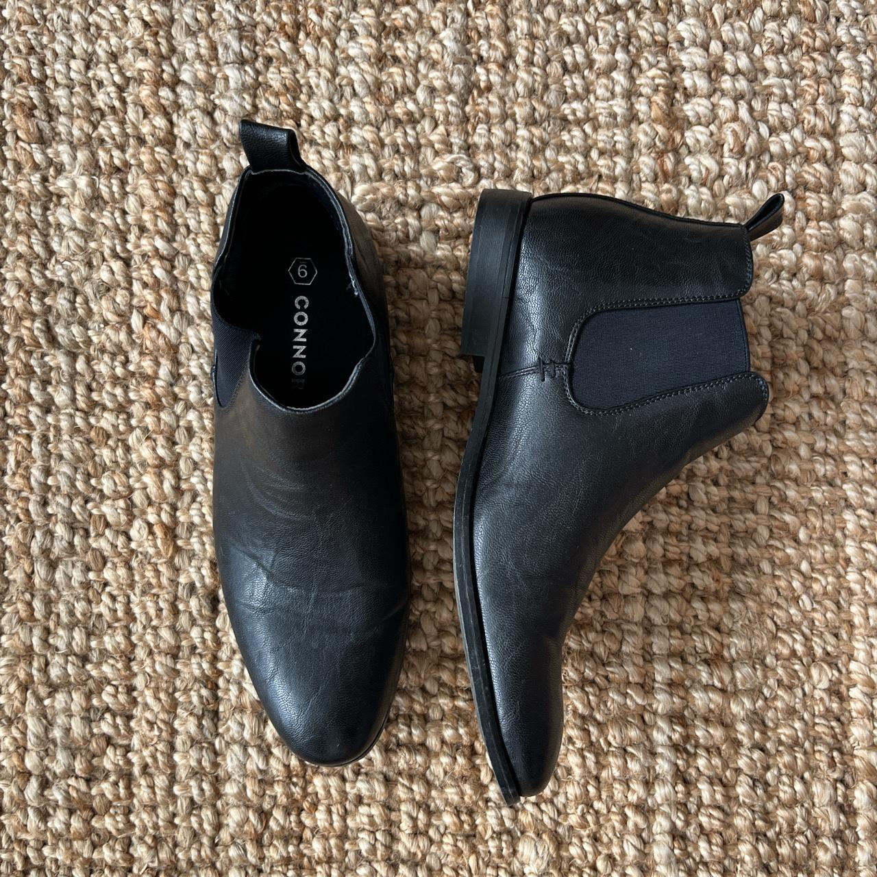 Connor vegan leather black boots Retail = $80 Good... - Depop