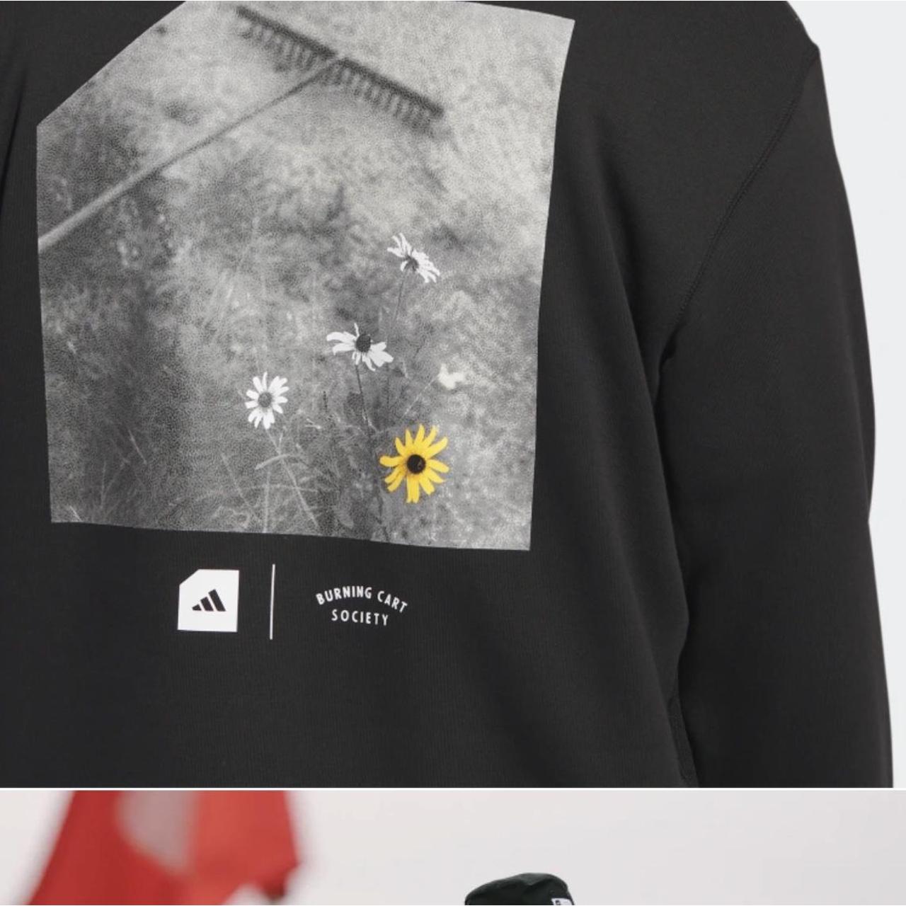 Adidas x burning cart society- crew jumper Size... - Depop