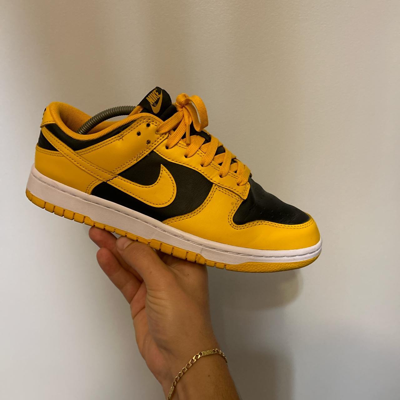 Yellow and black Nike Dunks Literally worn 2... - Depop
