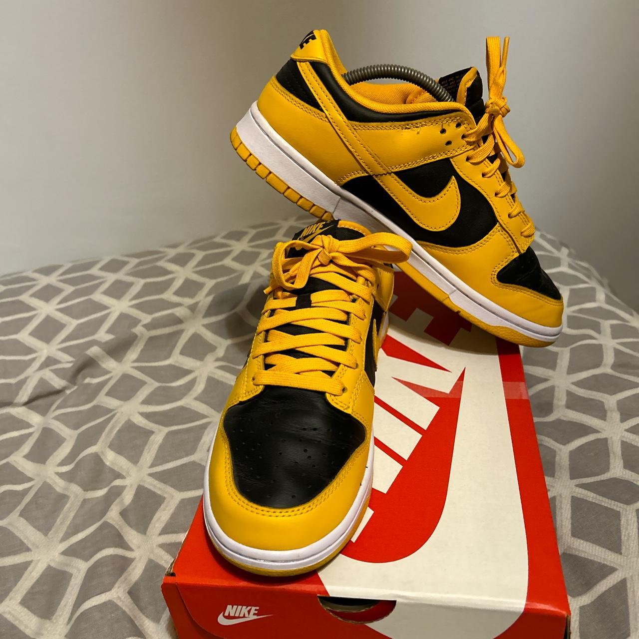 Yellow and black Nike Dunks Literally worn 2... - Depop