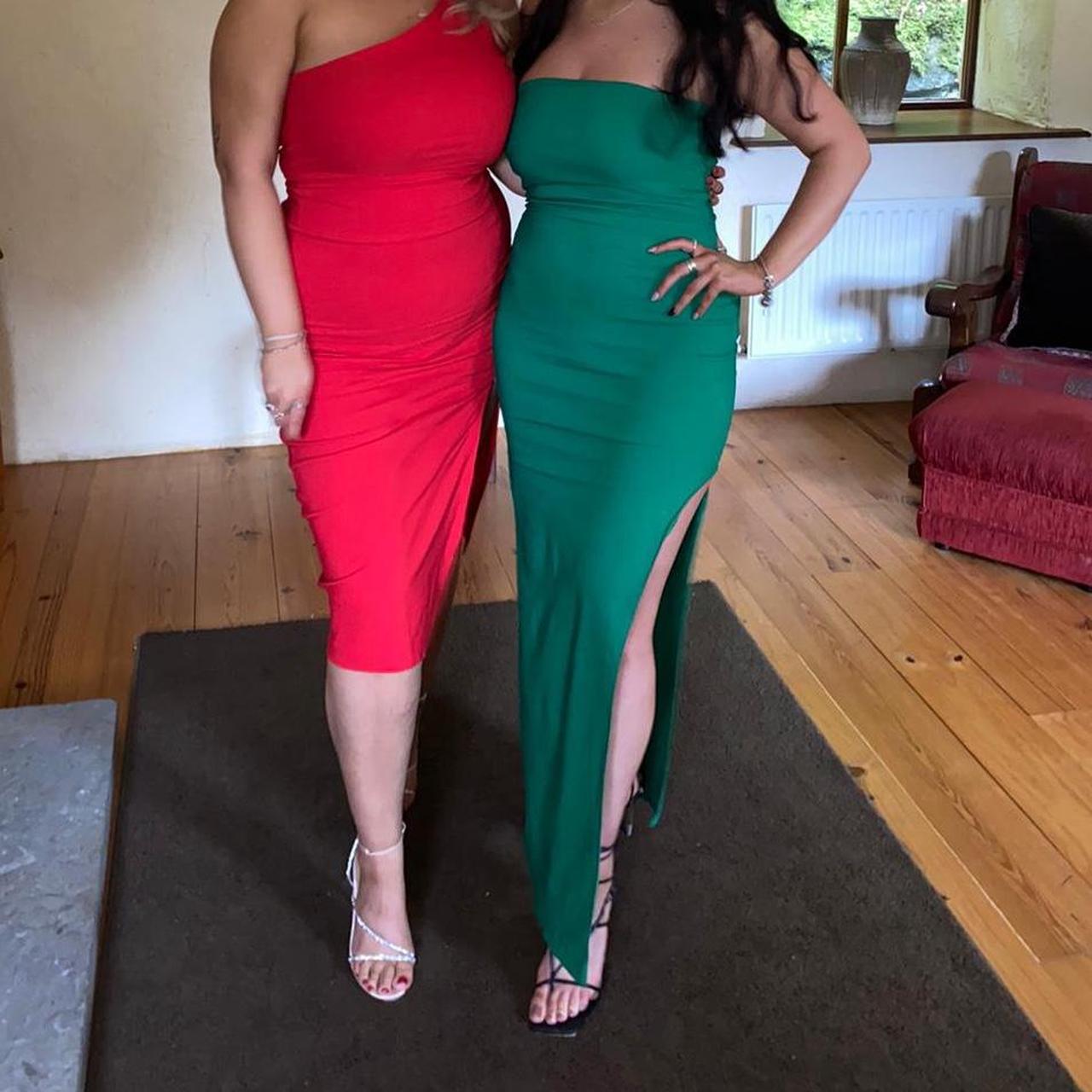 Green Vesper dress! This is so so flattering and... - Depop