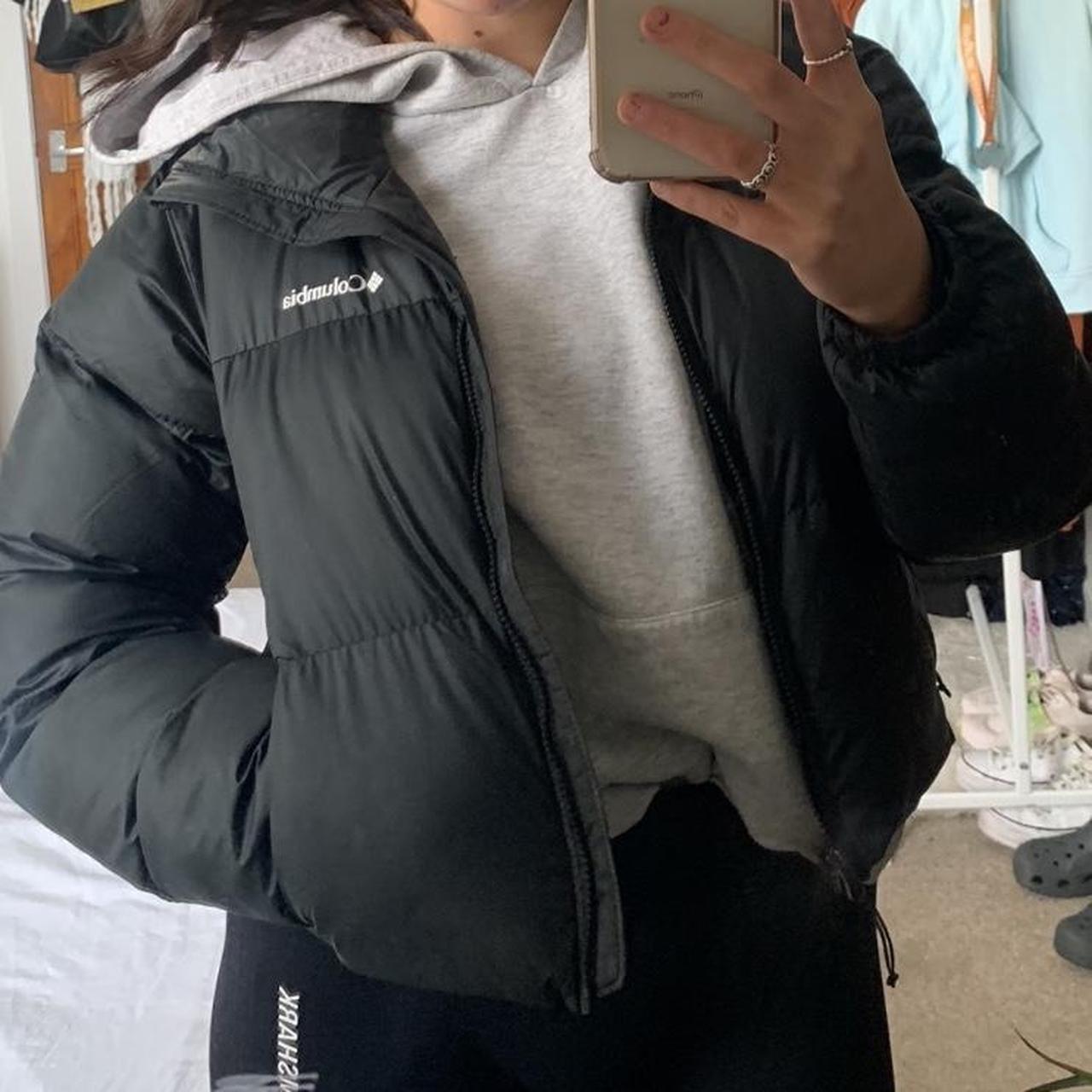 Colombia black puffer jacket - Depop