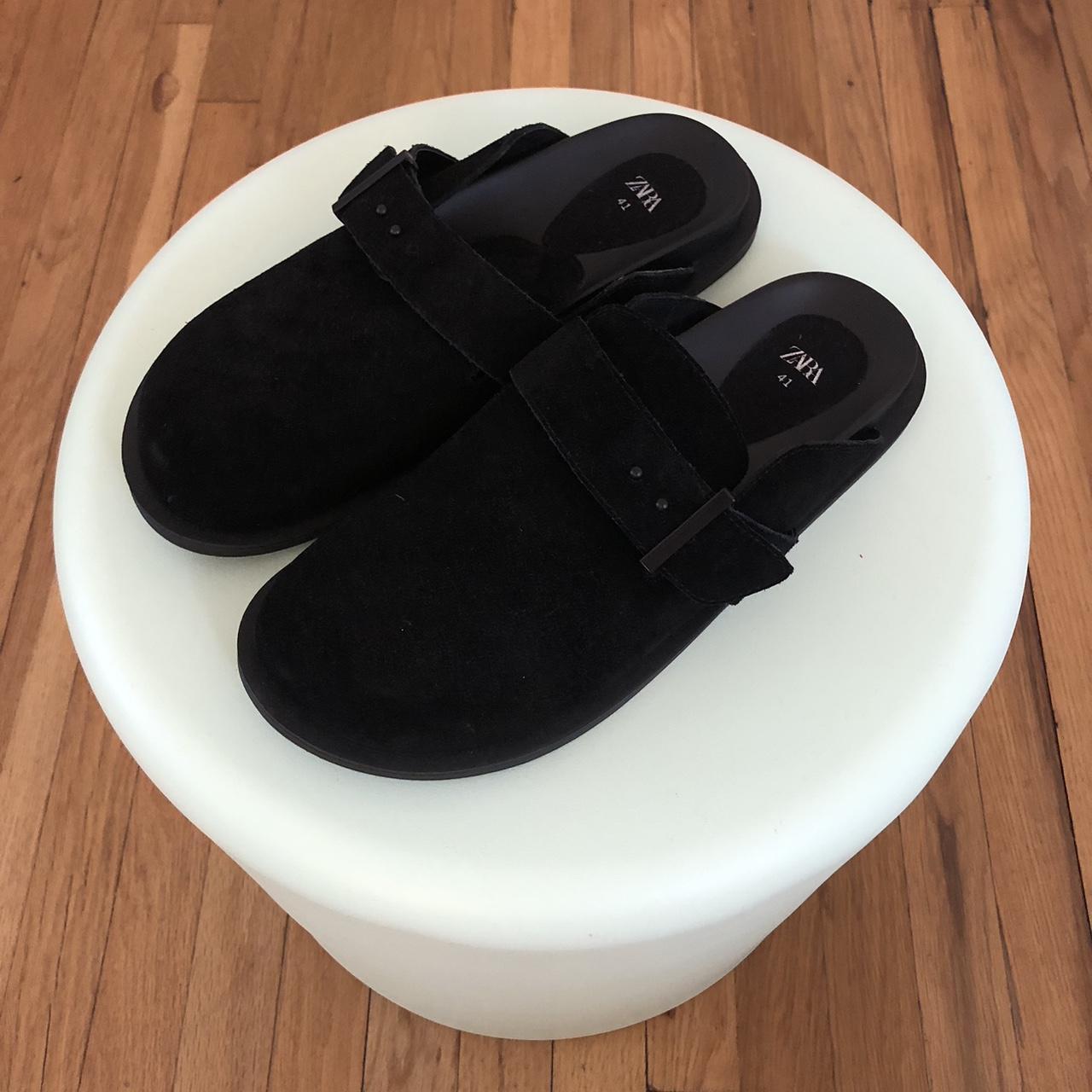 Zara Boston mules Very similar to Birkenstocks... - Depop