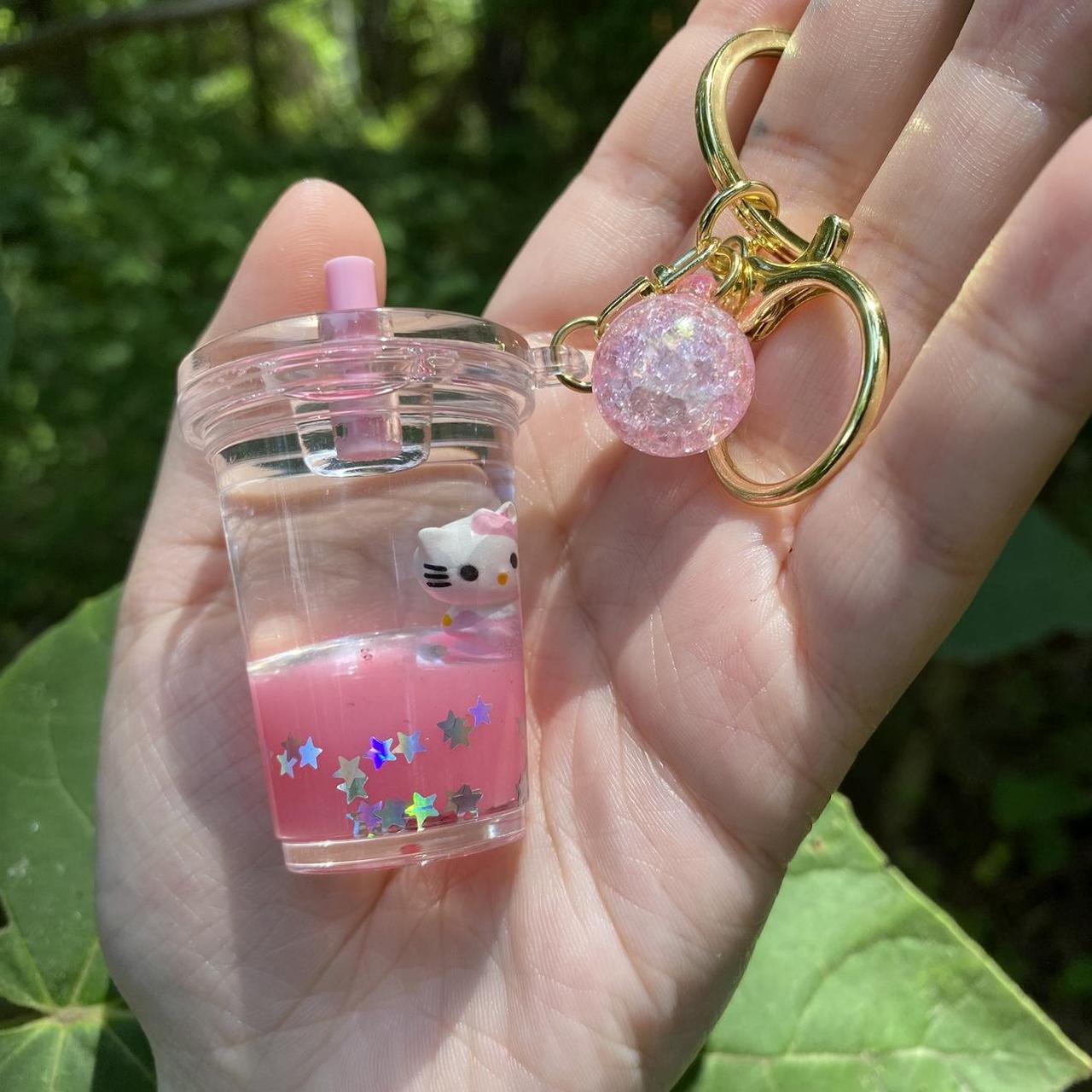 Hello kitty liquid keychain I prefer PayPal... - Depop
