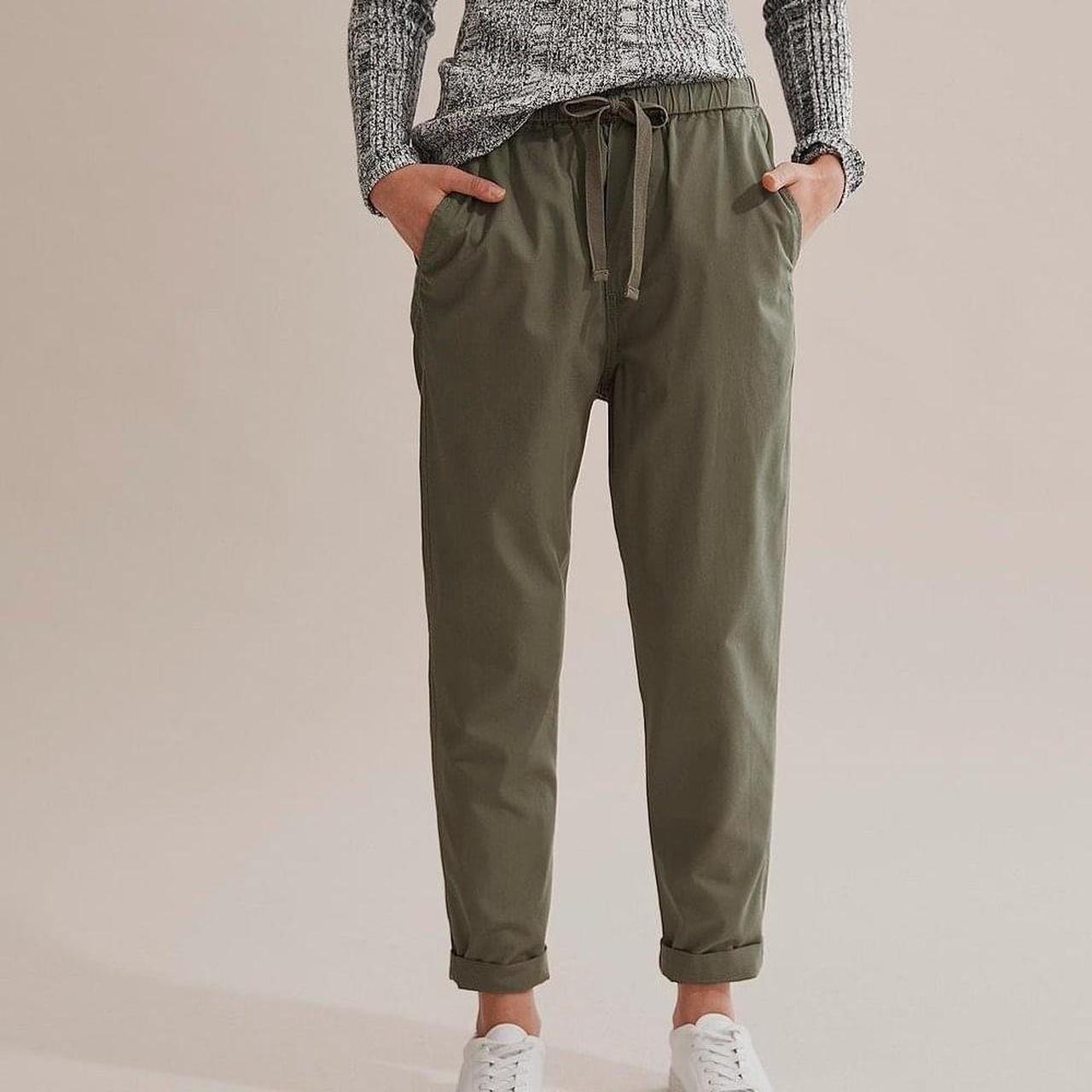 Country Road Khaki bamboo drop crotch pant Size... - Depop