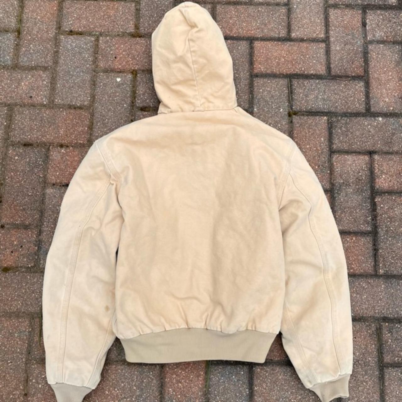 Carhartt Jacket Vintage Cream Vintage 1980’s... - Depop