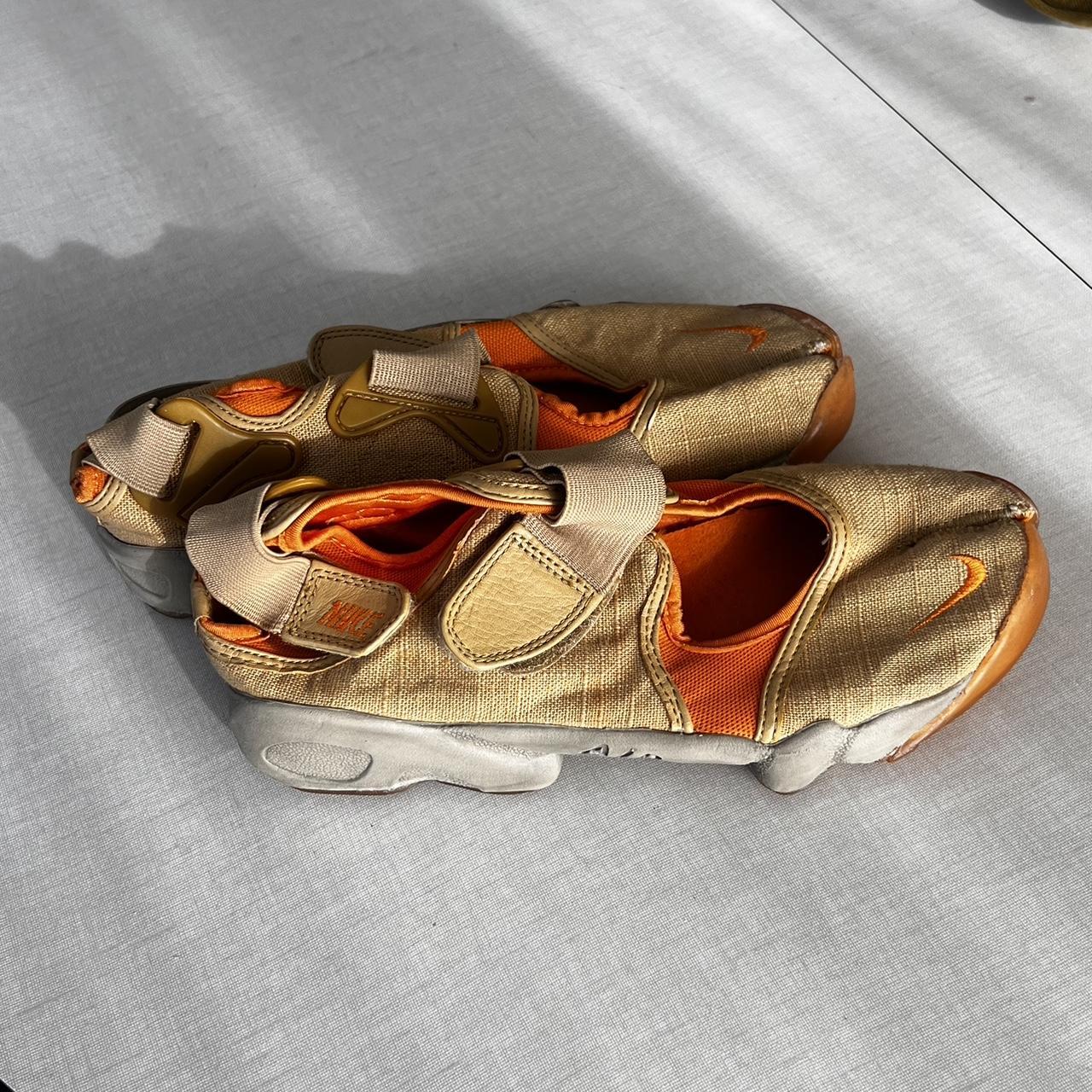 Orange size 10 women’s nike air rift tabby sneaker.... - Depop