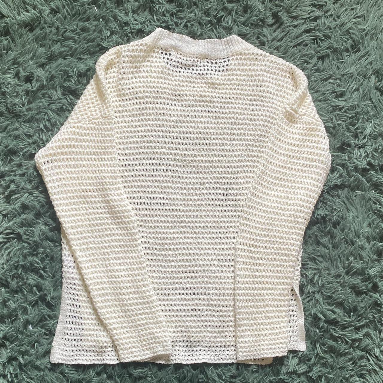 White Knit Sweater For Fall Cutest white sweater.... - Depop
