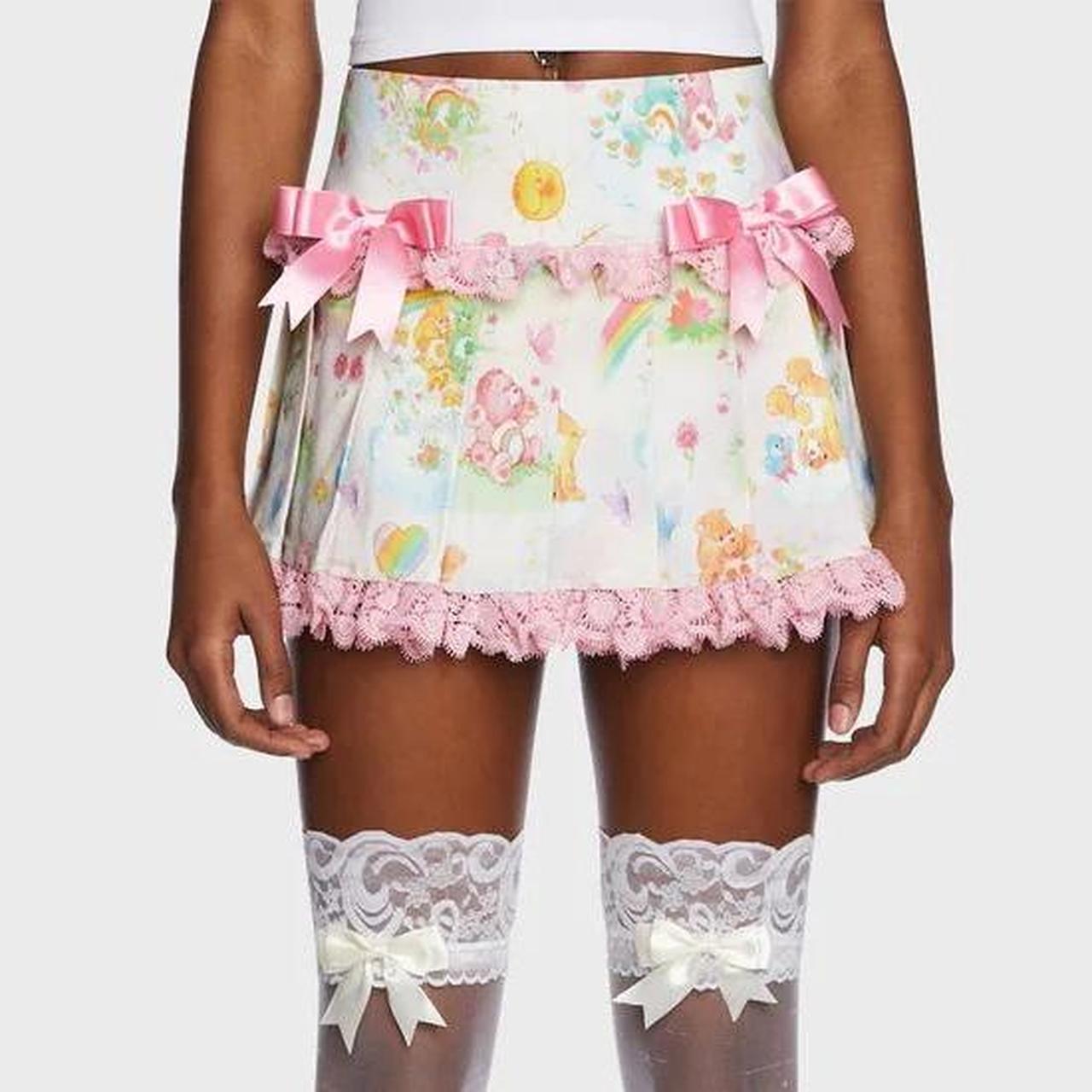 Dollskill x Care Bears cloud wishes pleated mini... | Depop