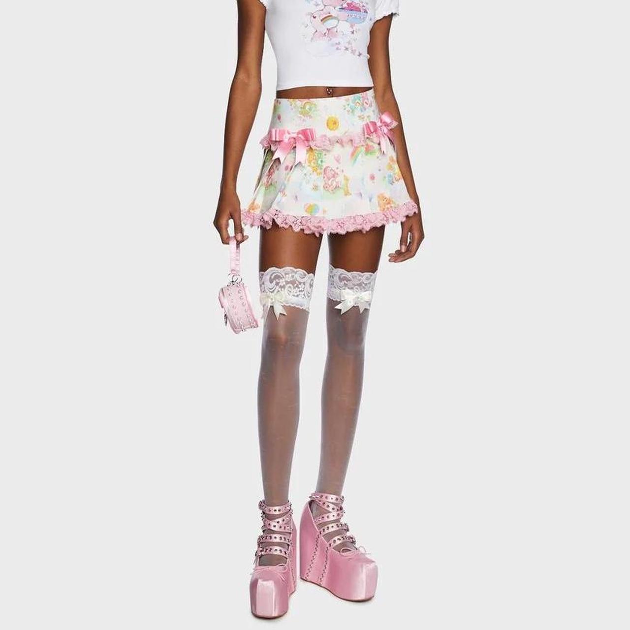 Dollskill x Care Bears cloud wishes pleated mini... | Depop