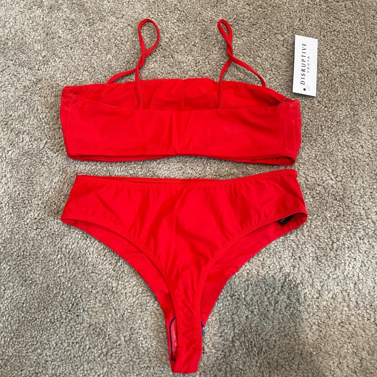 Women's Red Bikinis-and-tankini-sets | Depop